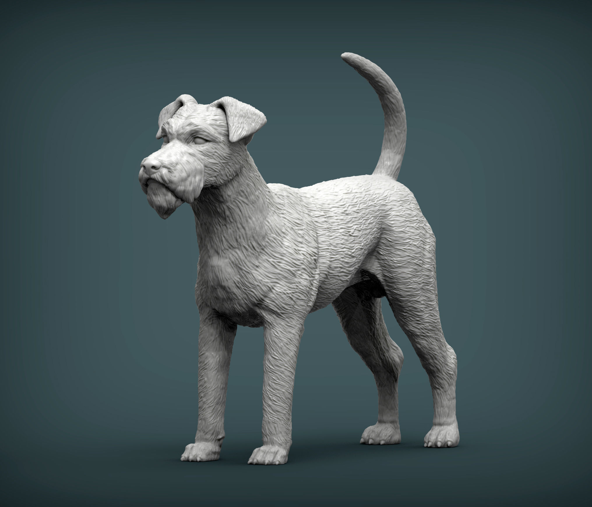 Irish Terrier 3D model 3D printable | CGTrader
