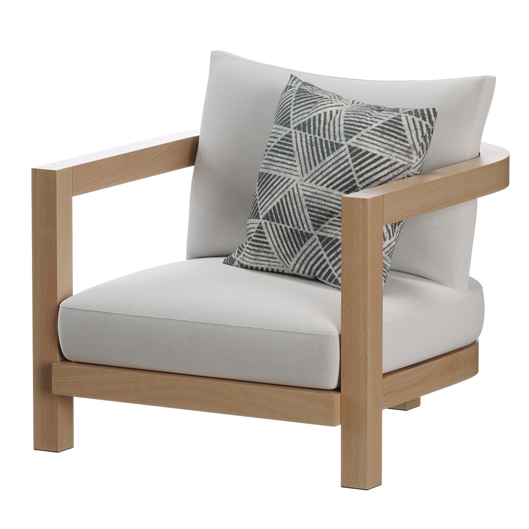 RH Portofino Teak chair 3D model | CGTrader