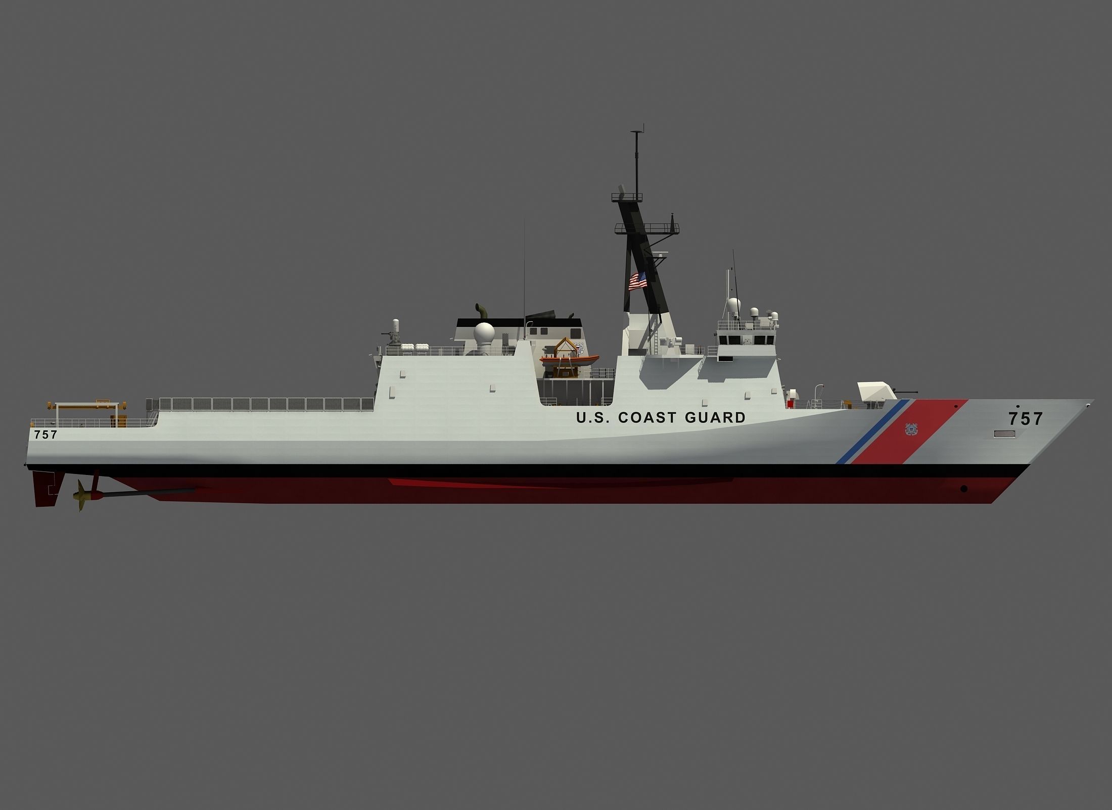 USCGC MIDGETT - LEGEND CLASS US CUTTER-COAST GUARD 3D model | CGTrader