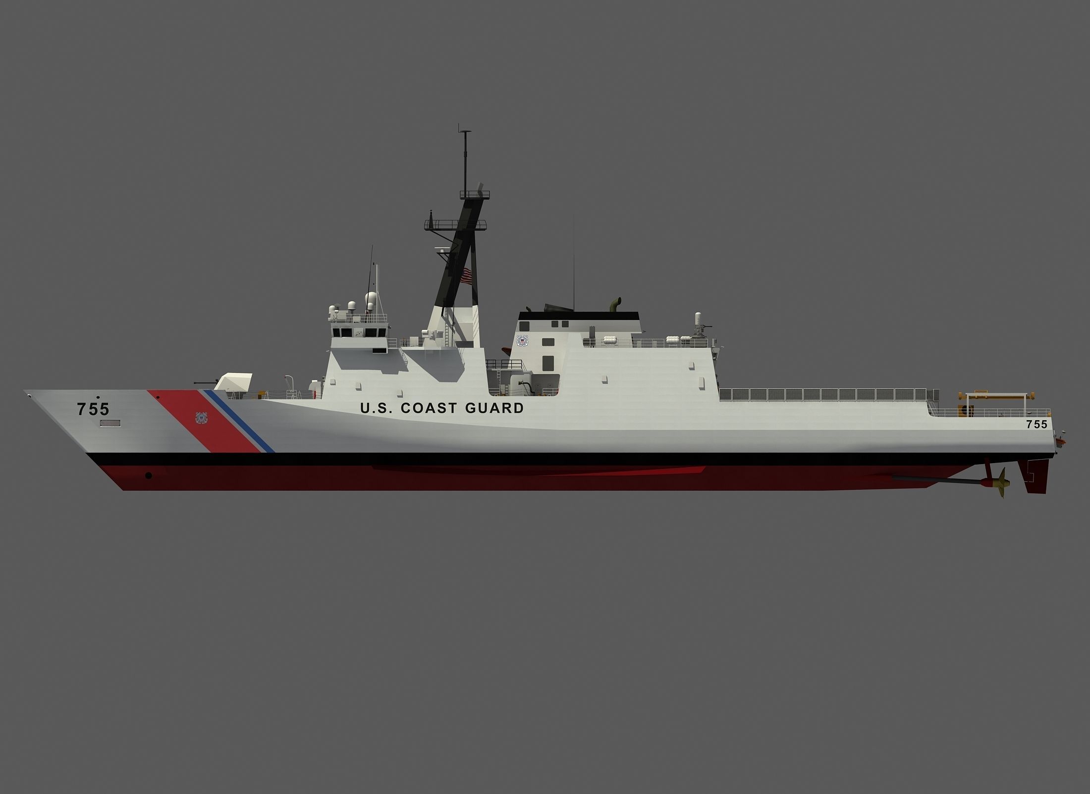 USCGC MUNRO - LEGEND CLASS US CUTTER-COAST GUARD 3D model | CGTrader