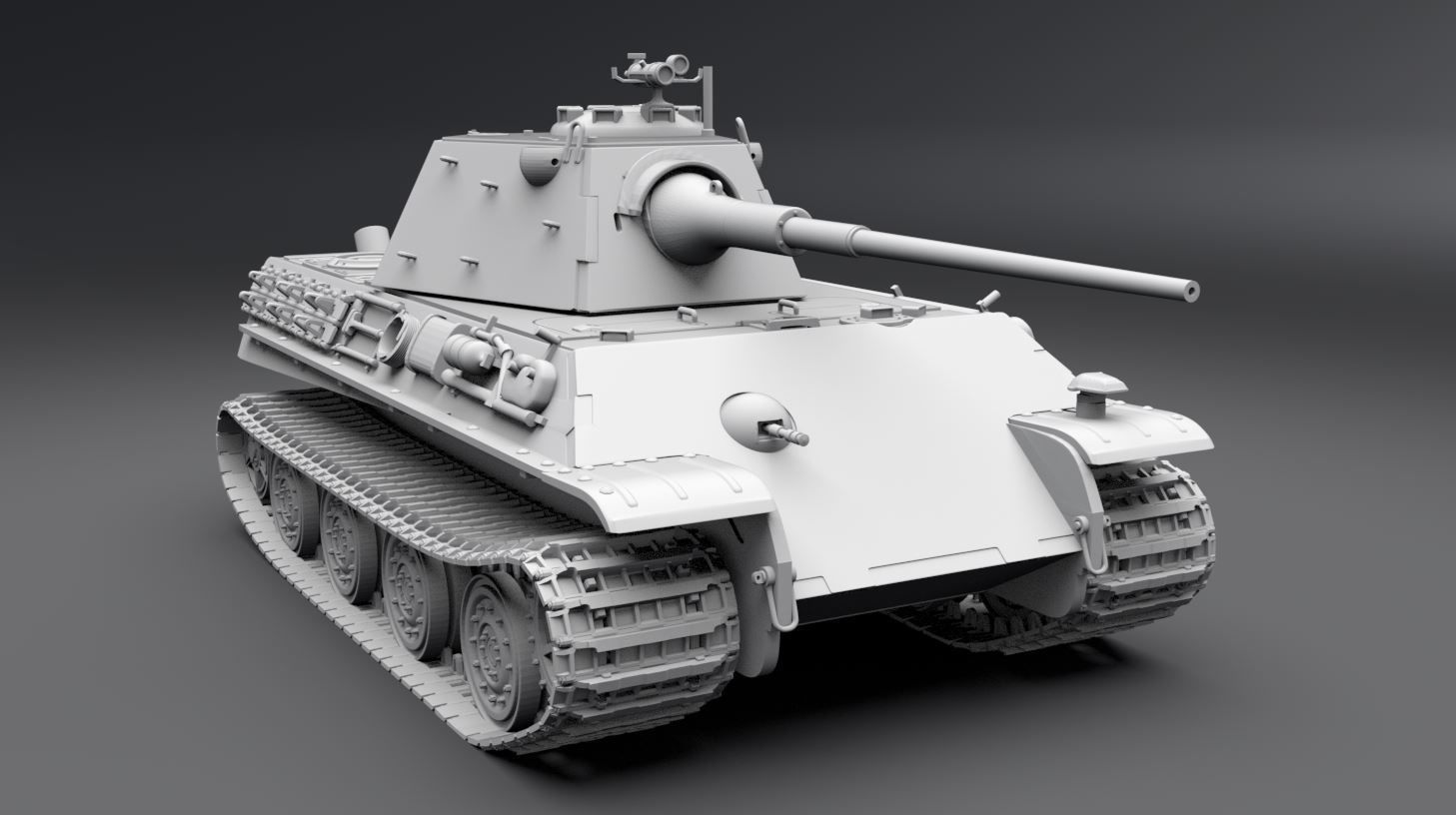 Panzer E50 scale model 3D model 3D printable | CGTrader