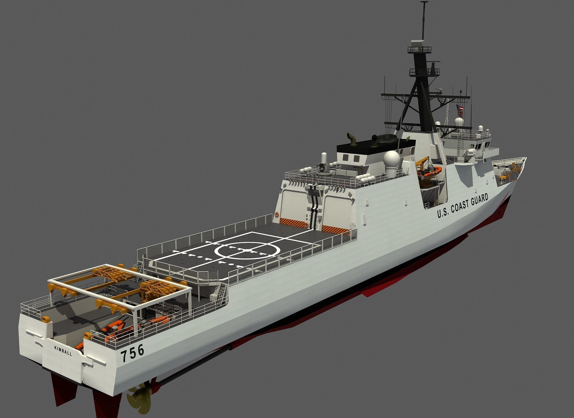 USCGC KIMBALL - LEGEND CLASS US CUTTER-COAST GUARD 3D model | CGTrader
