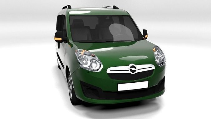 3D model OPEL COMBO PASSANGER 2014 LOWPOLY VR / AR / low-poly | CGTrader