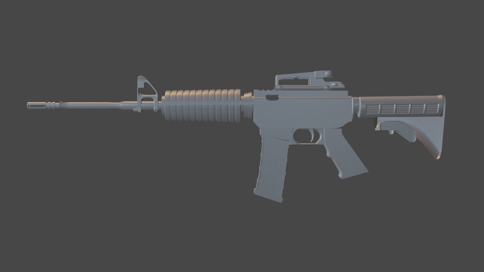 M4 assult rifle free VR / AR / low-poly 3D model | CGTrader