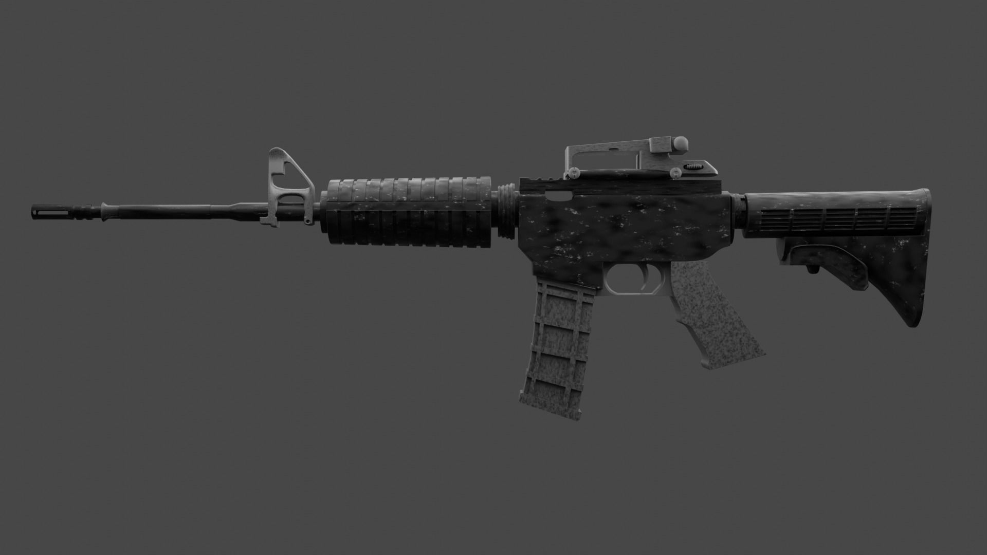 M4 assult rifle free VR / AR / low-poly 3D model | CGTrader