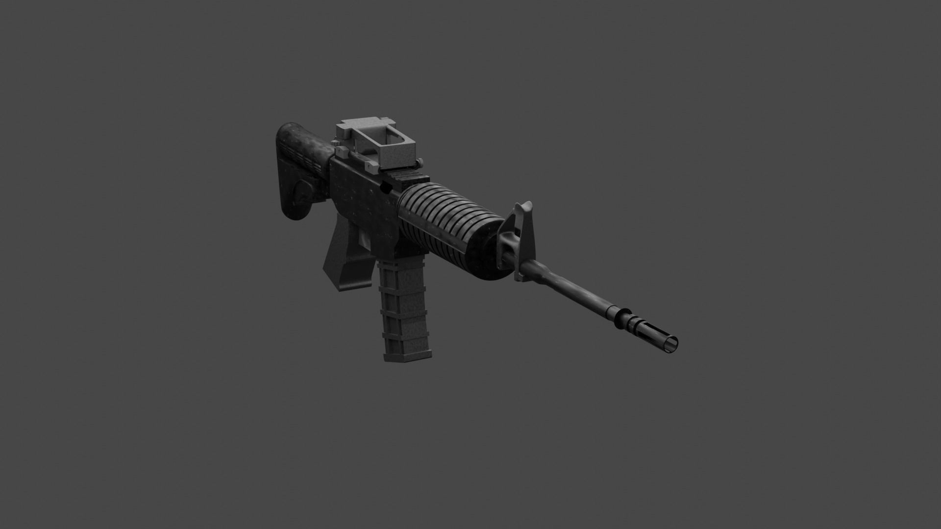 M4 assult rifle free VR / AR / low-poly 3D model | CGTrader
