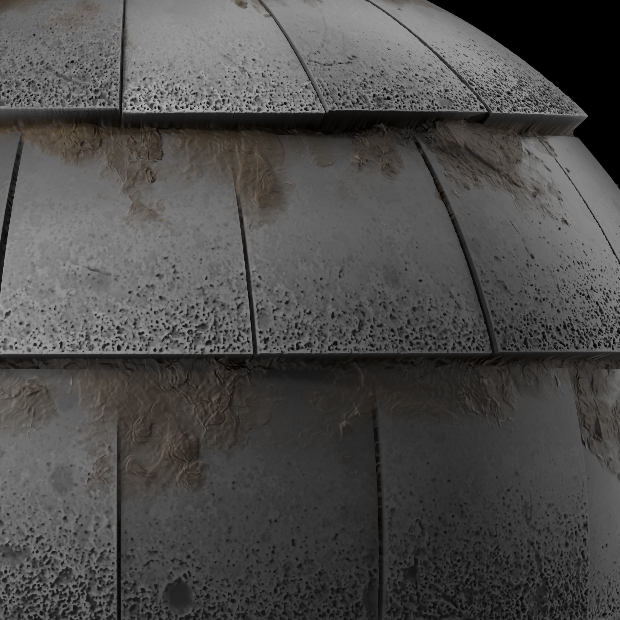Texture Roof Tile Materials 49- Roofing Mudd and Snow Seamless Pbr 4k ...