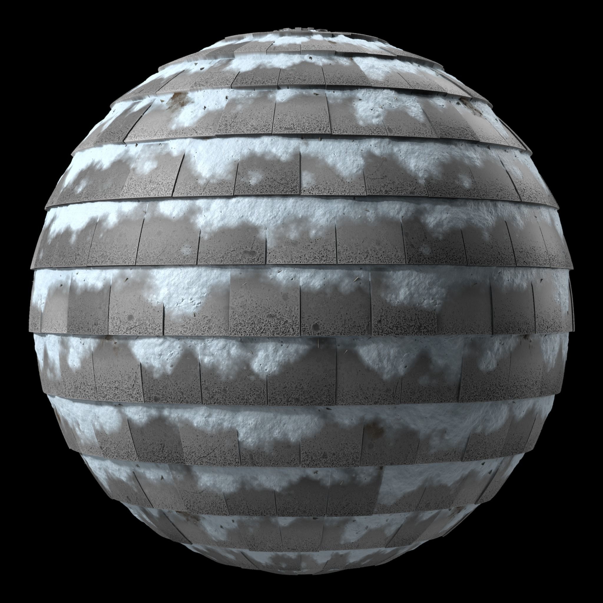 Texture Roof Tile Materials 49- Roofing Mudd and Snow Seamless Pbr 4k ...