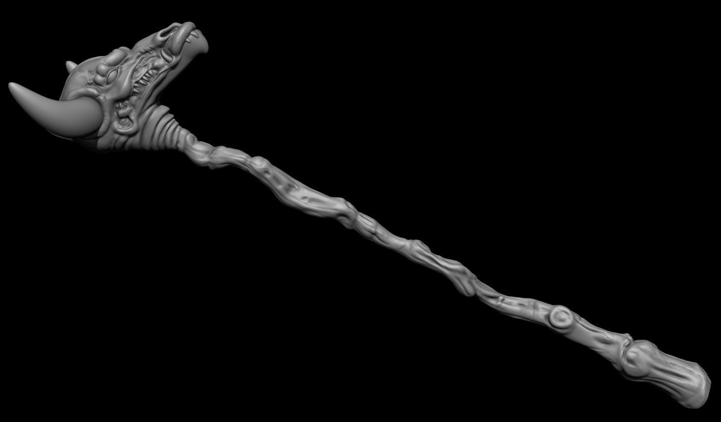 3DPRNTBL MUMM RA STAFF AND SKELETOR HAVOC STAFF THUNDERCATS MOTU 3D ...