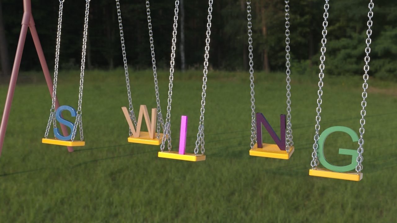 SWING set 3D model animated | CGTrader