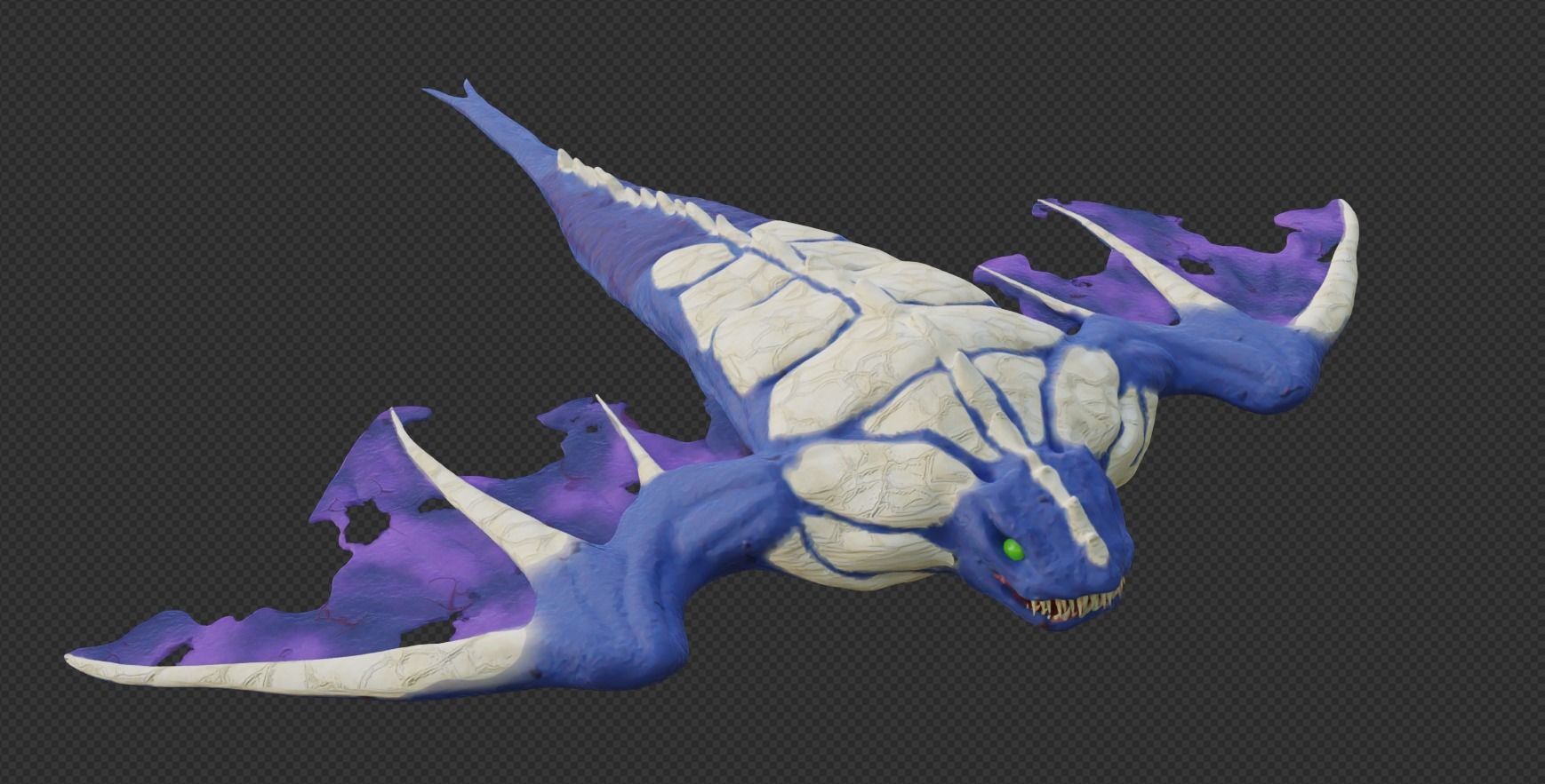 Realistic Minecraft Phantom 3D model rigged | CGTrader