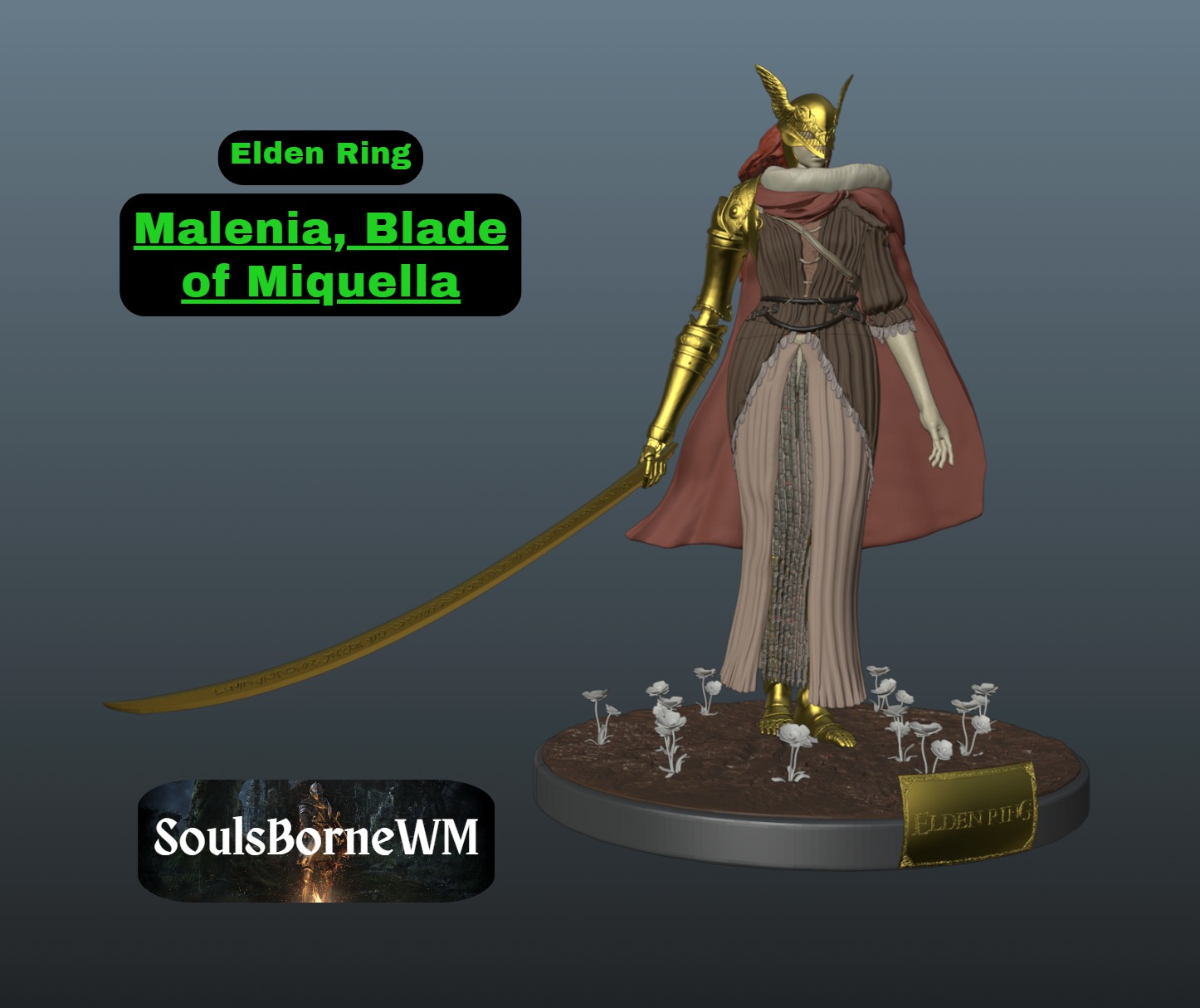 Elden Ring Malenia Blade of Miquella V2 Remake With Bonus 3D model 3D ...
