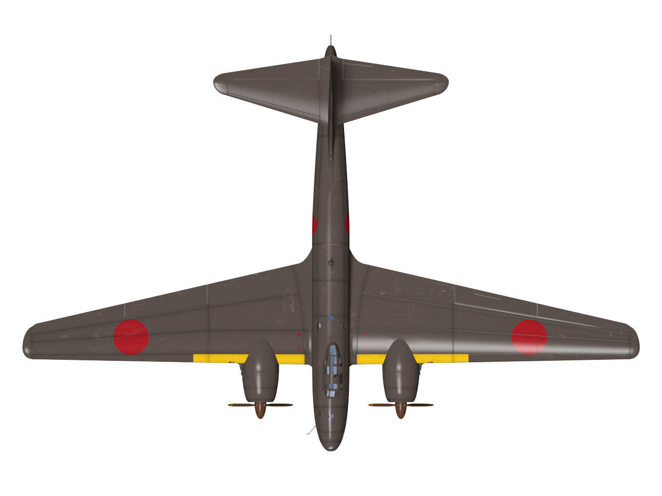 Tachikawa Ki74 Patsy 3D model | CGTrader