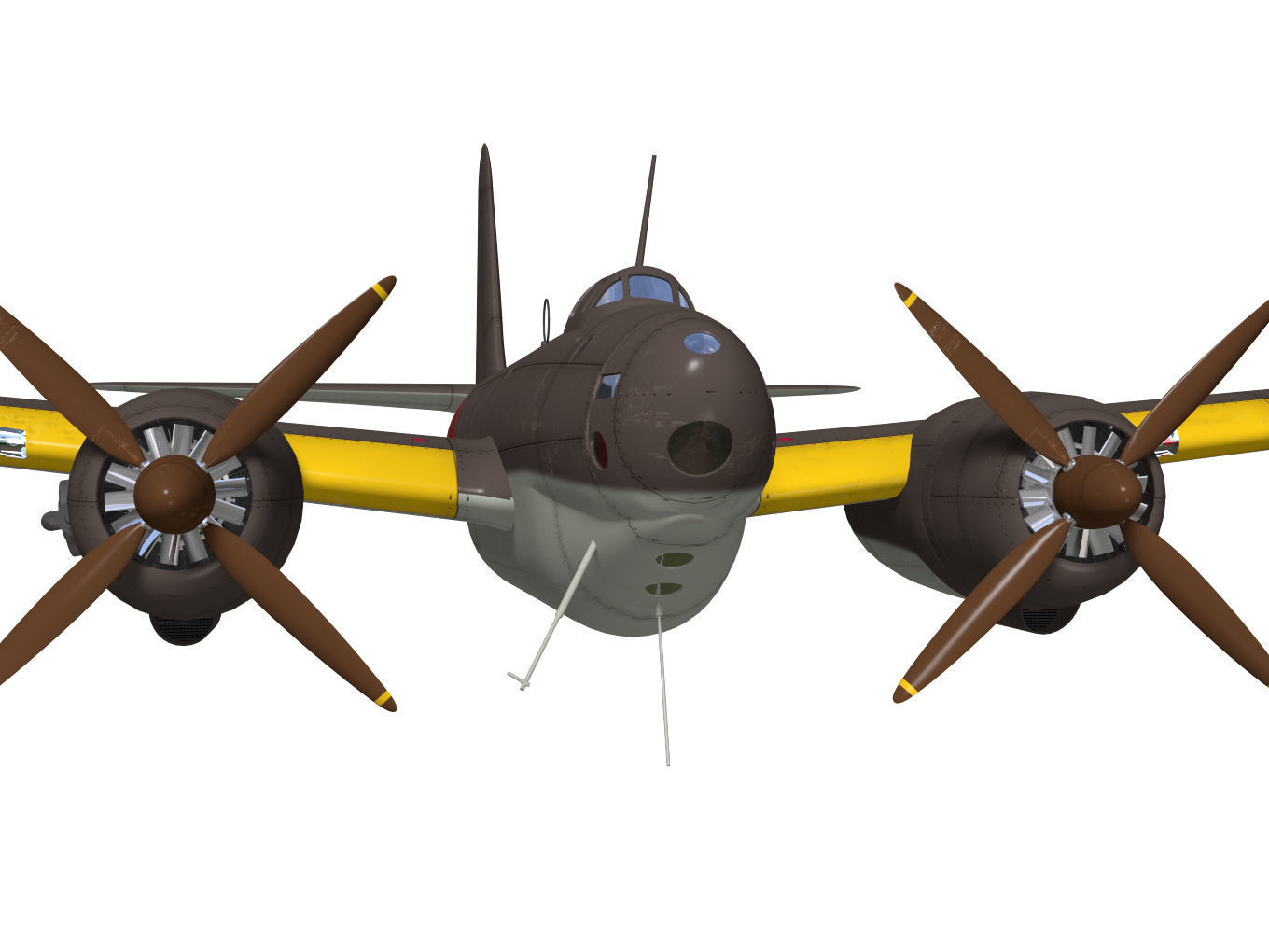 Tachikawa Ki74 Patsy 3D model | CGTrader
