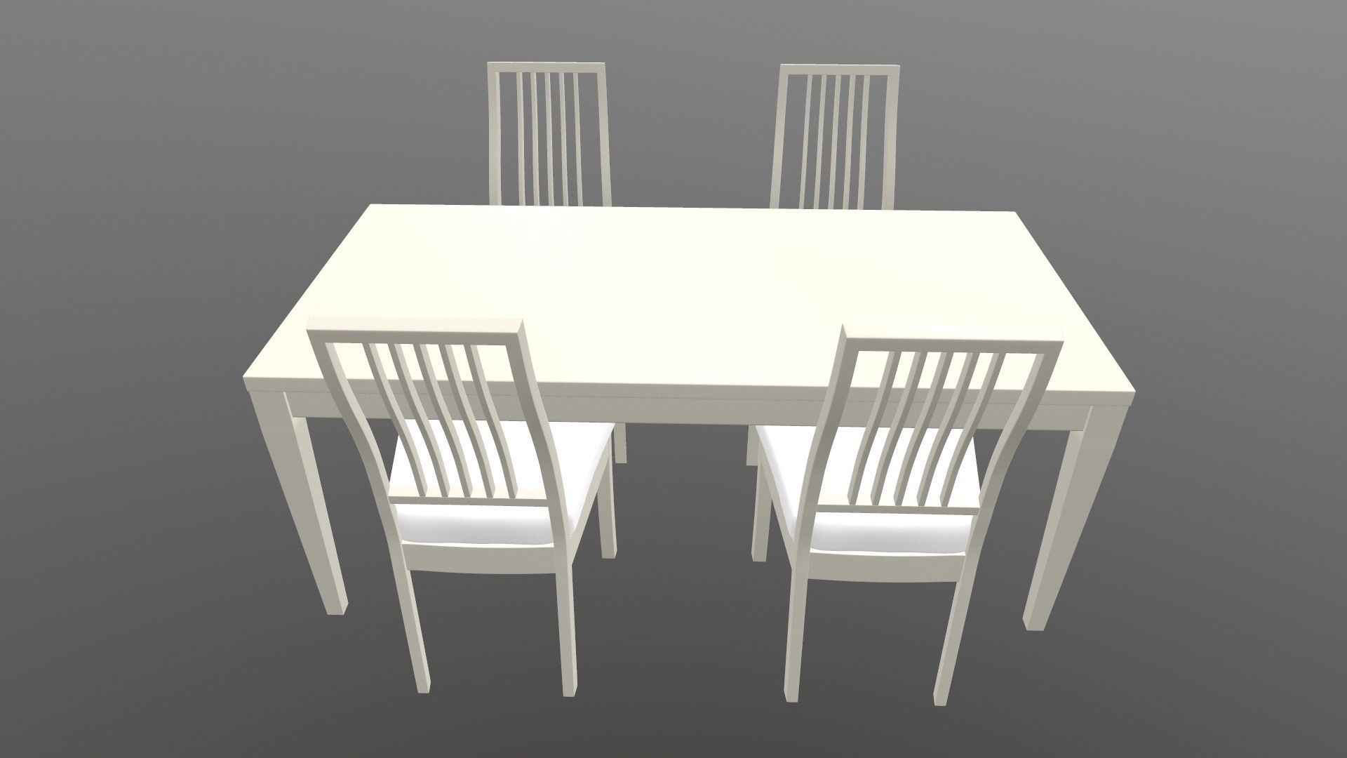 Dining Table 4 Seater 3D model | CGTrader