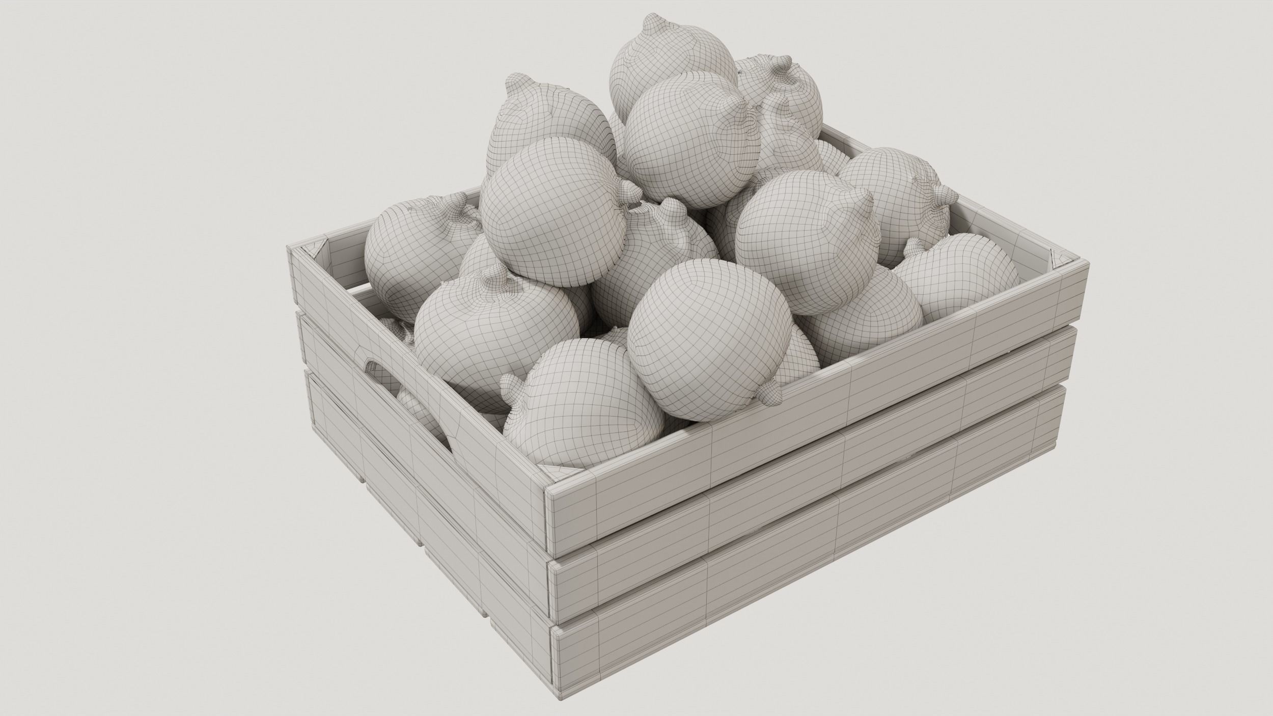 Eggplant crates 02 3D model | CGTrader