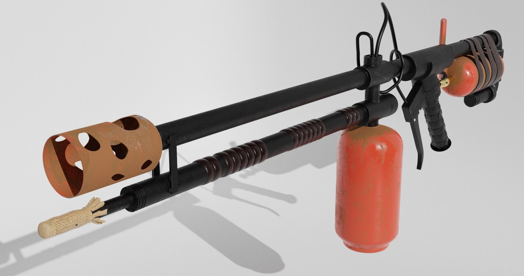 flamethrower Gun 3D model | CGTrader