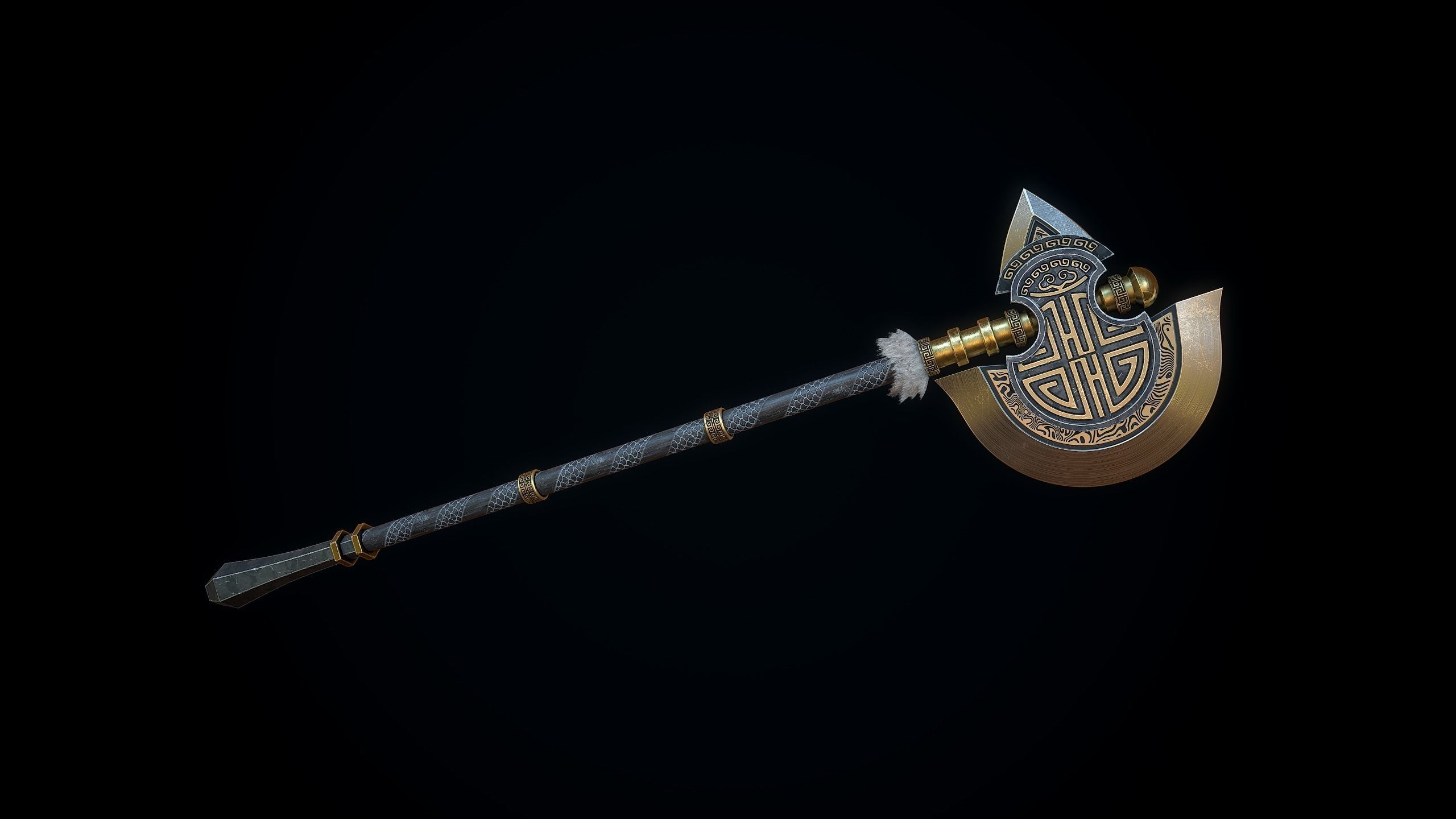 3D model Chinese Great Axe VR / AR / low-poly | CGTrader