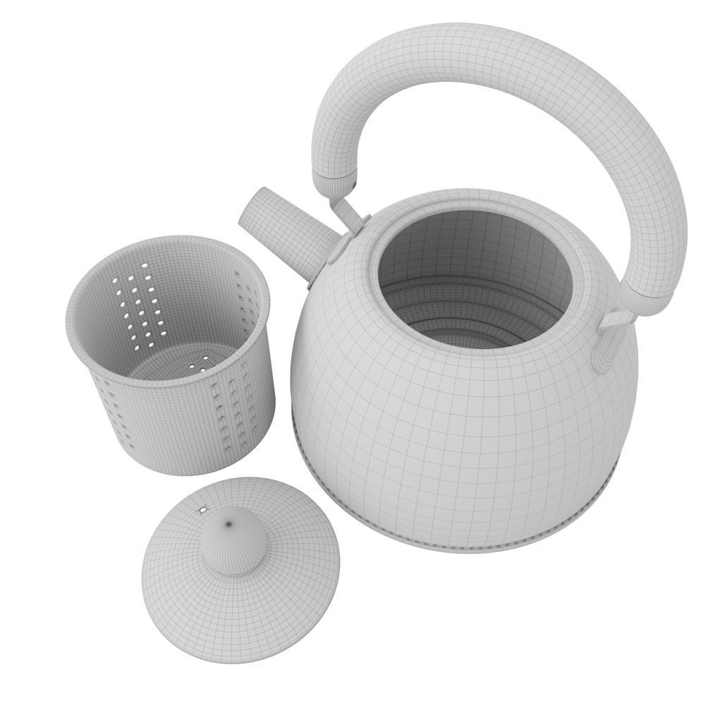 Kettle stainless steel tea free 3D model | CGTrader