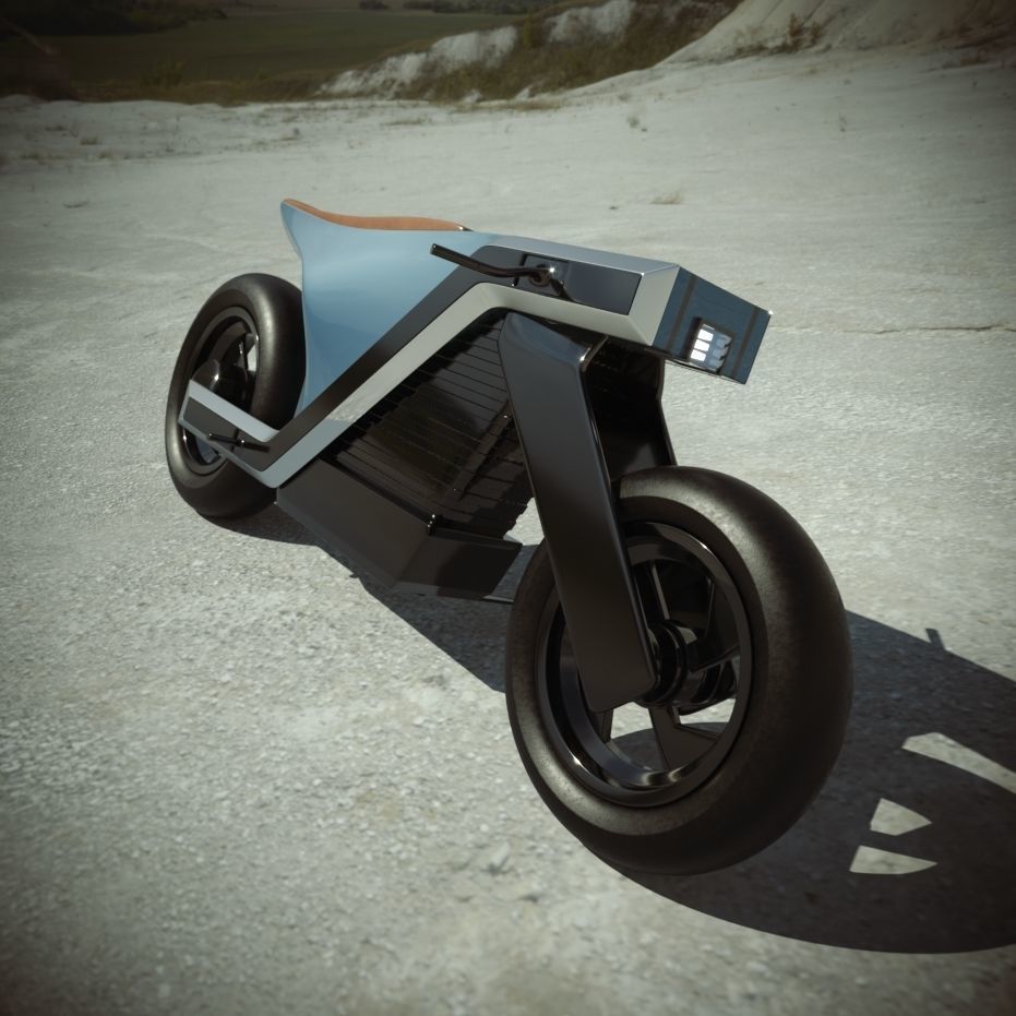 Futuristic Moto 2 3D model | CGTrader