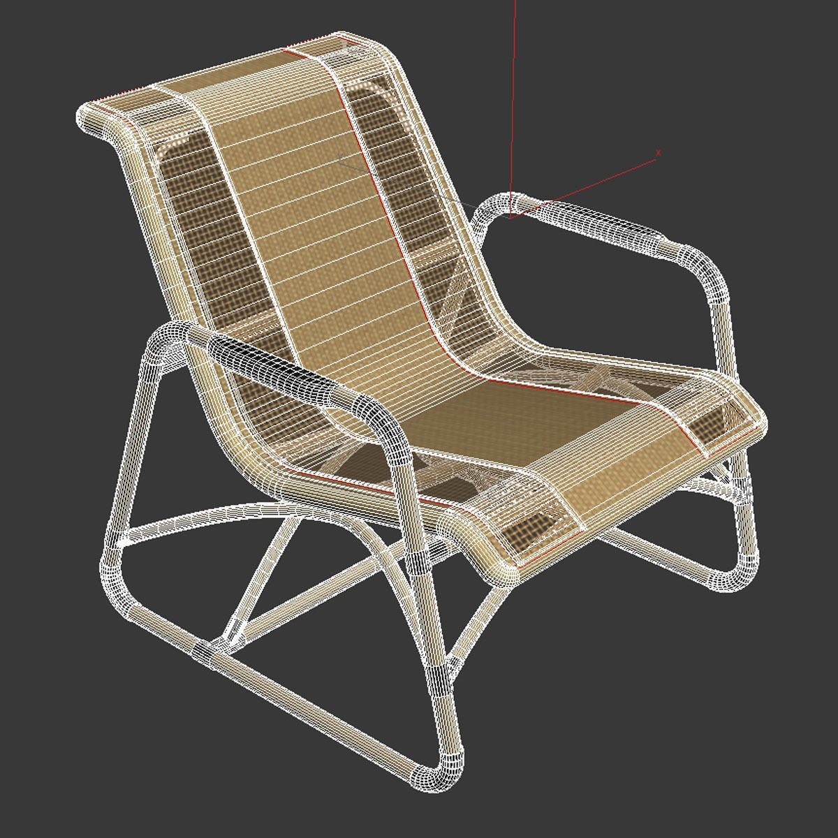 Arteriors Jax Rattan Chair 3D model | CGTrader