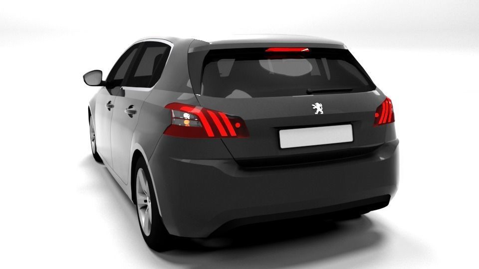 3D model PEUGEOT 308 2015 LOWPOLY VR / AR / low-poly | CGTrader