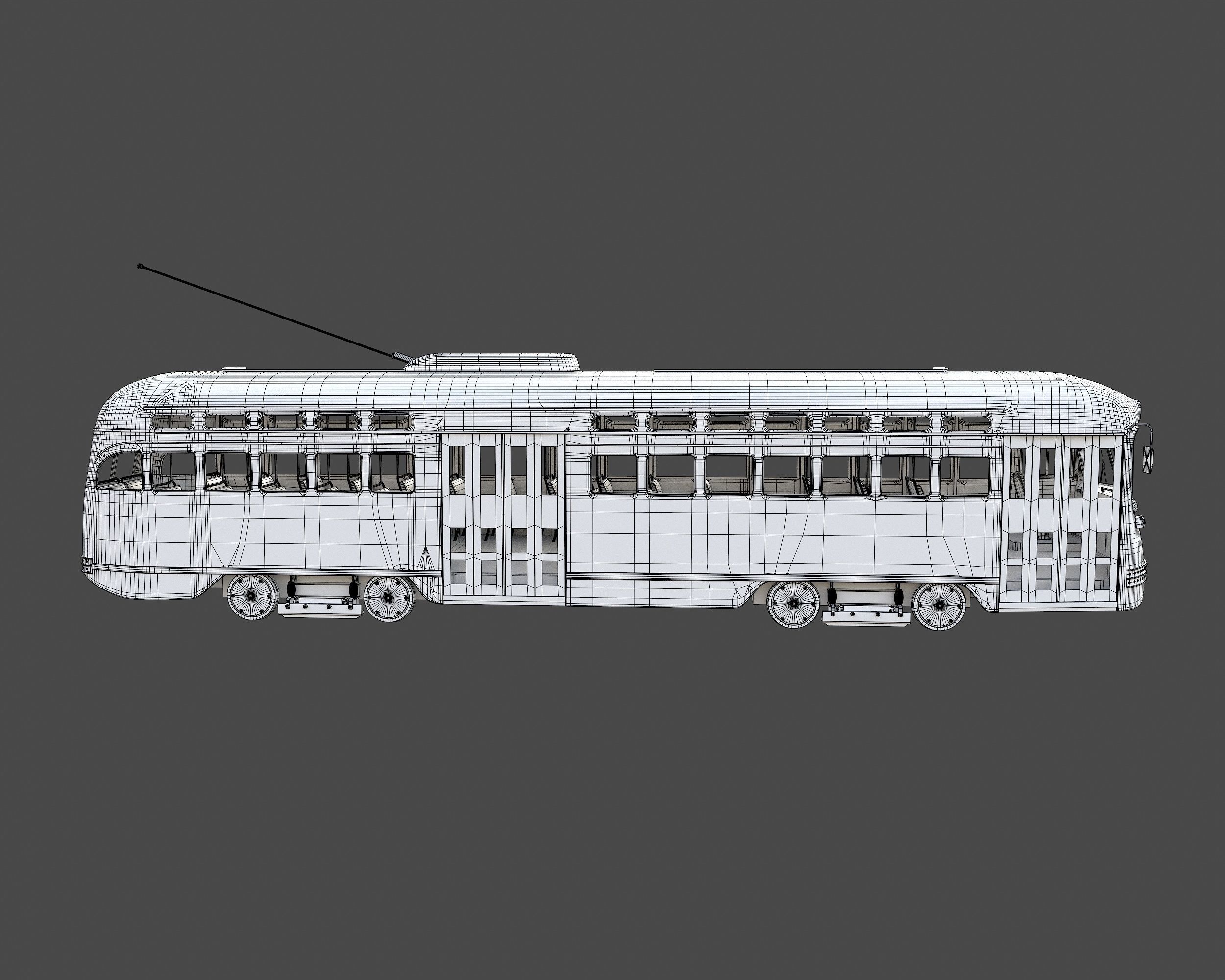 PCC Trolley Car Municipal Retro Railway 3D model | CGTrader