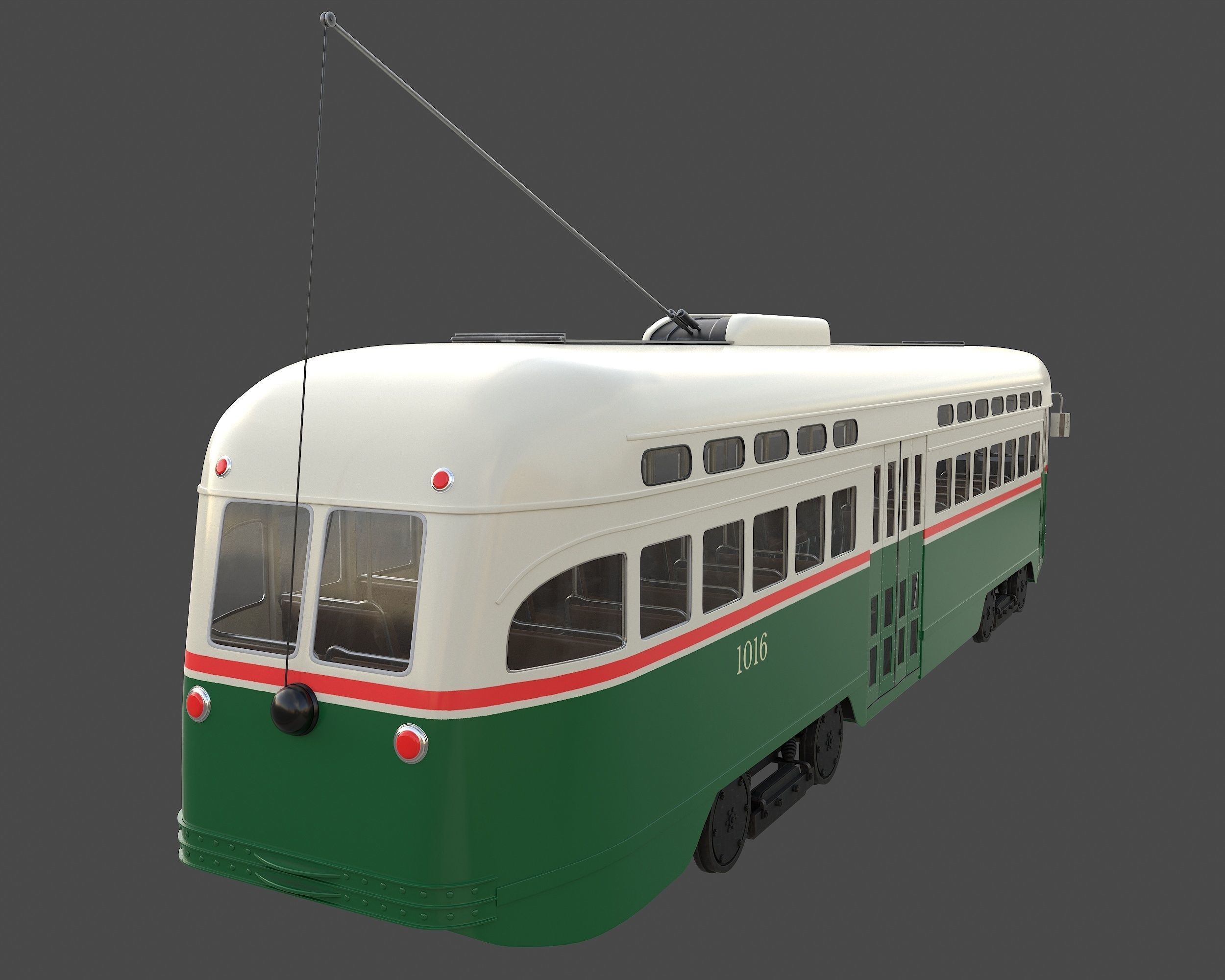 PCC Trolley Car Municipal Retro Railway 3D model | CGTrader
