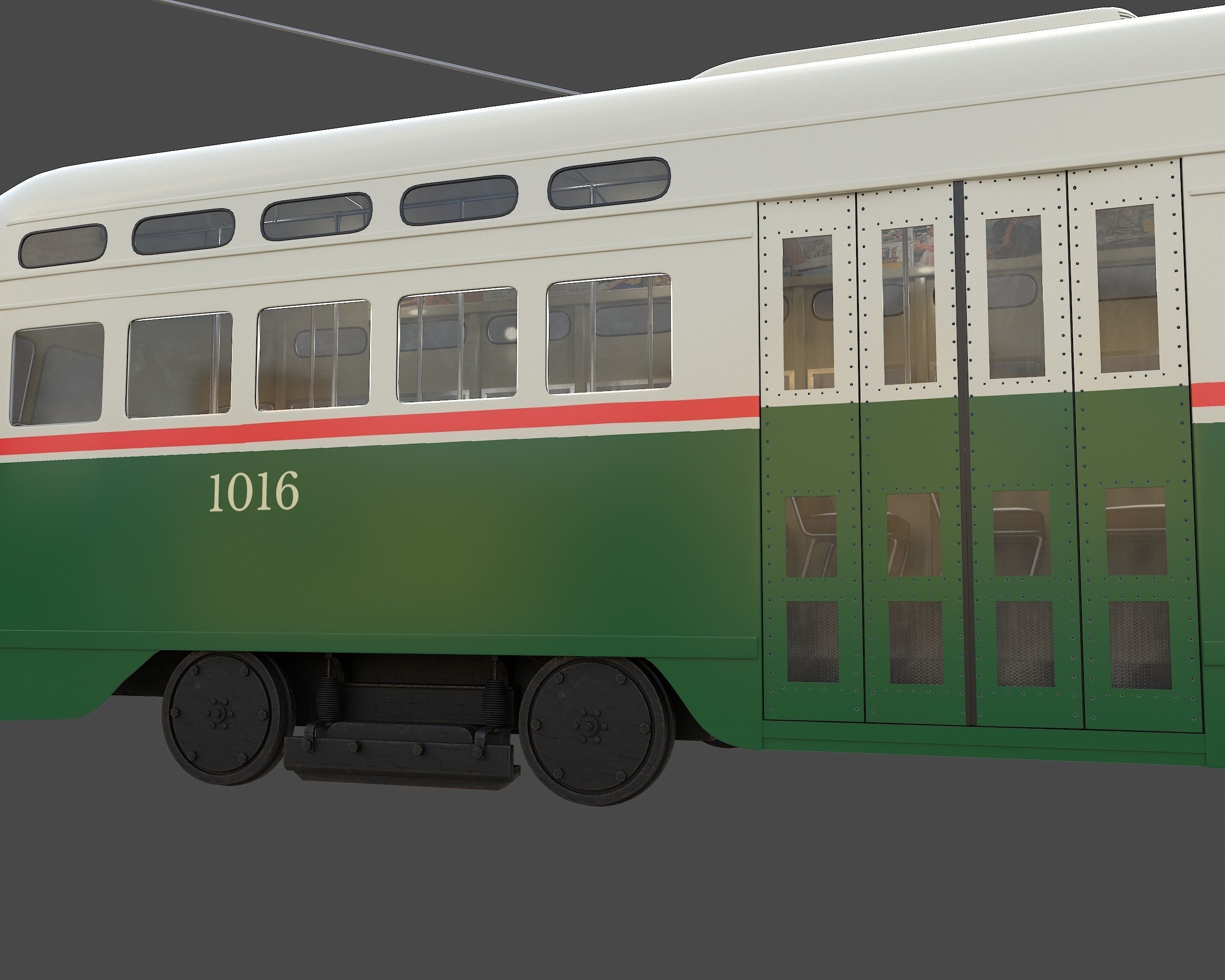PCC Trolley Car Municipal Retro Railway 3D model | CGTrader
