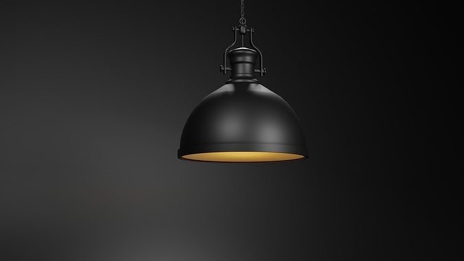 Industrial ceiling Lamp - 2k textures 3D model | CGTrader