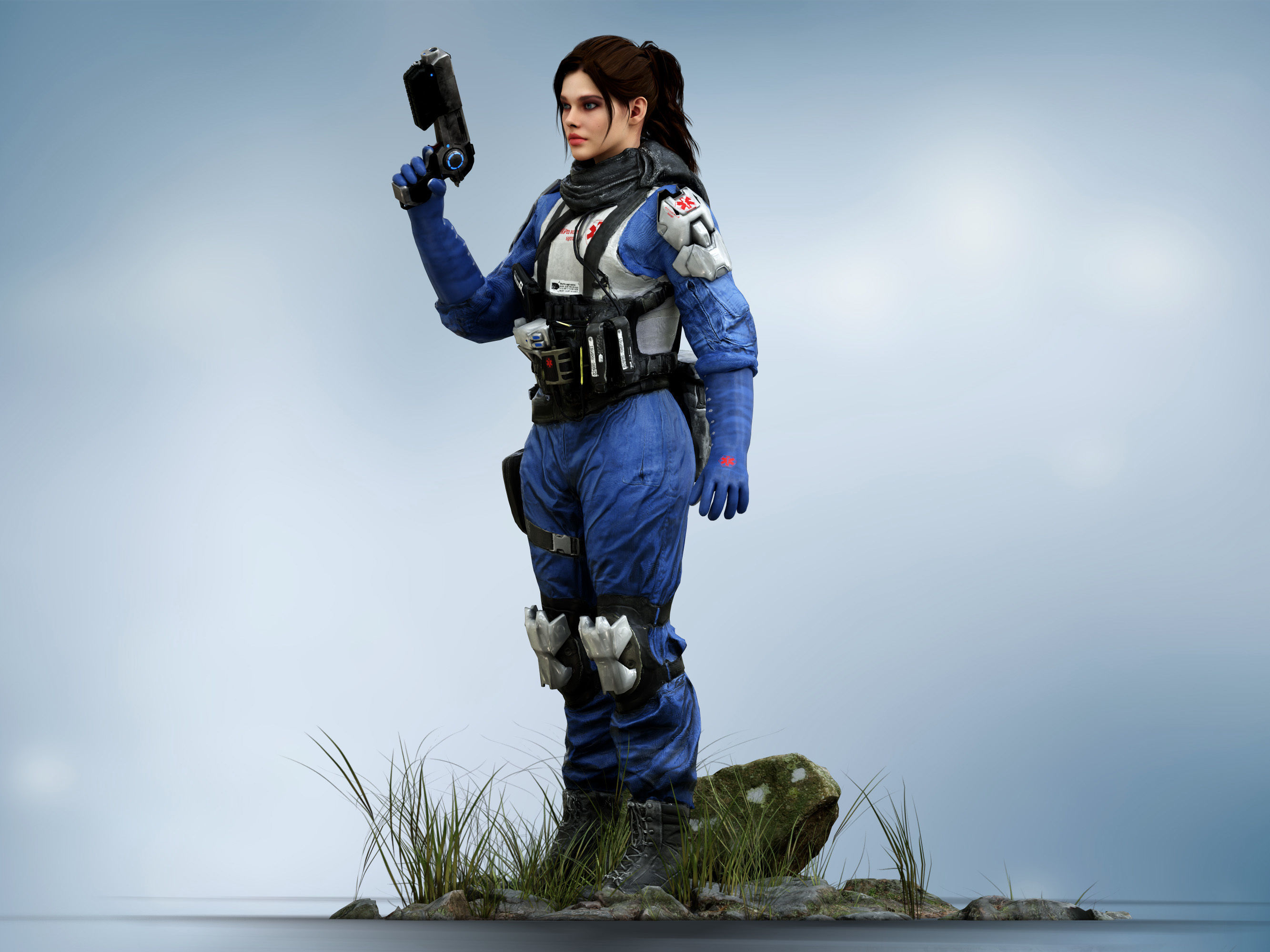 3D model Sci Fi Medic Soldier VR / AR / low-poly rigged | CGTrader