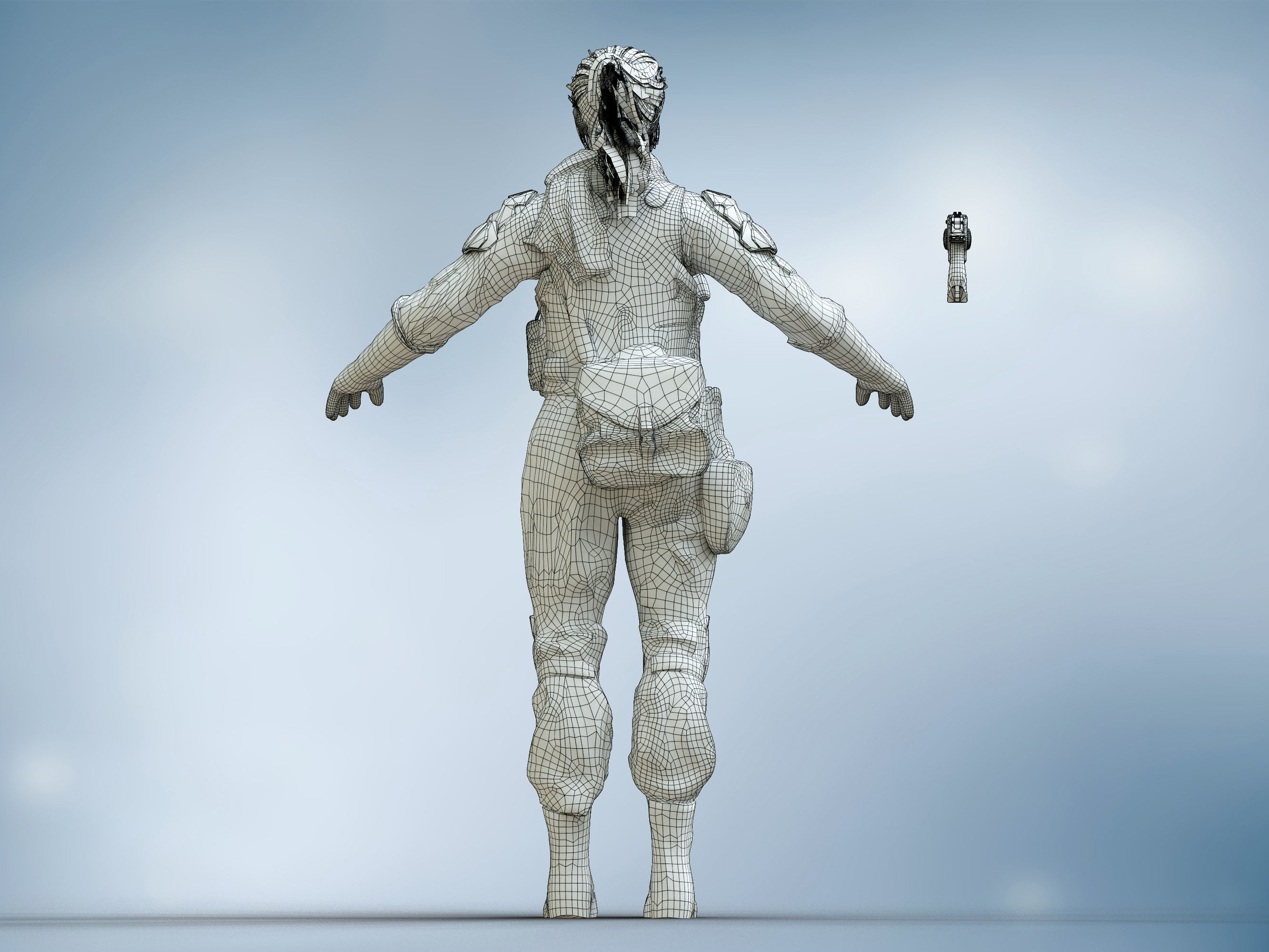 3D model Sci Fi Medic Soldier VR / AR / low-poly rigged | CGTrader