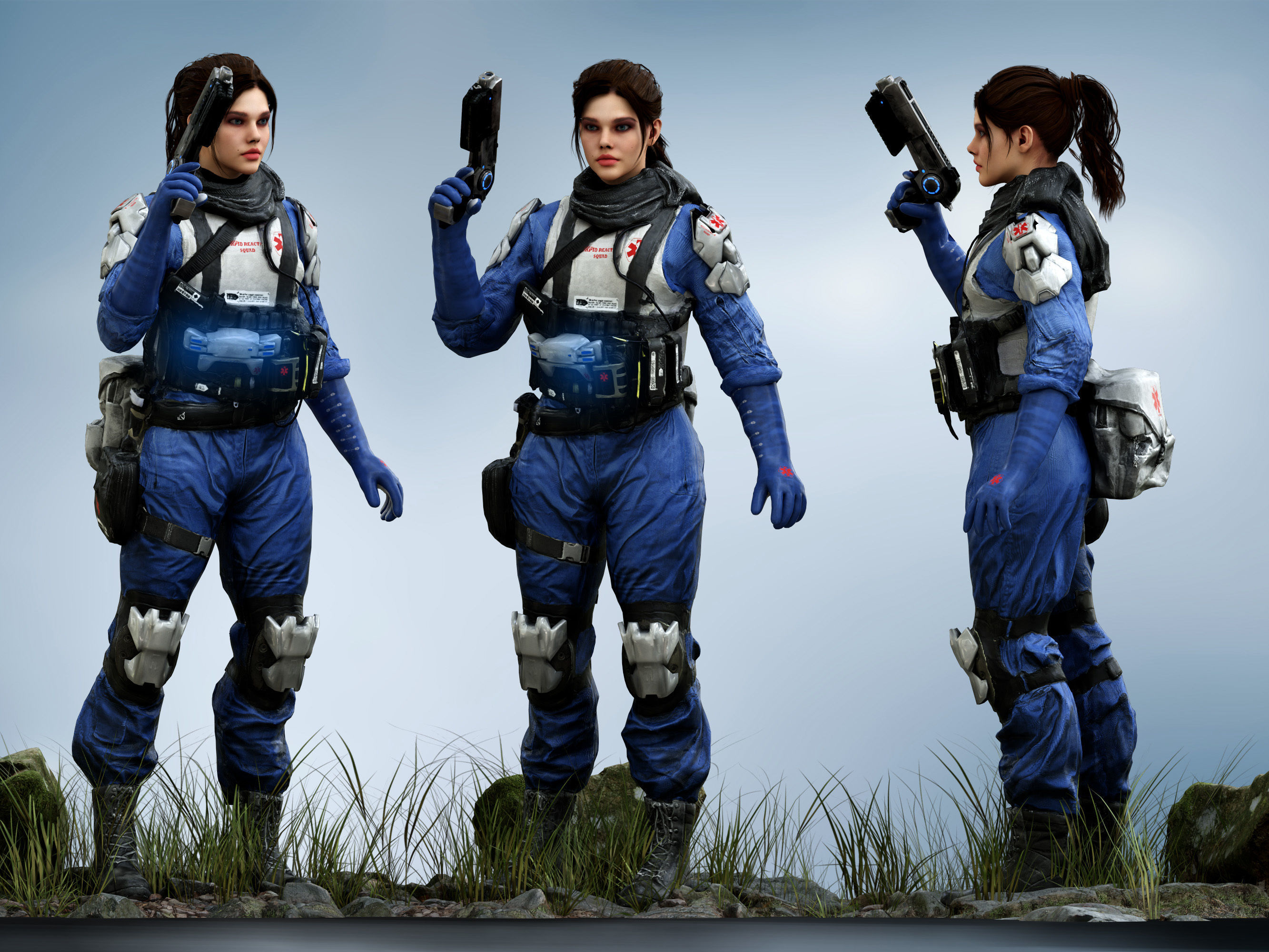 3D model Sci Fi Medic Soldier VR / AR / low-poly rigged | CGTrader