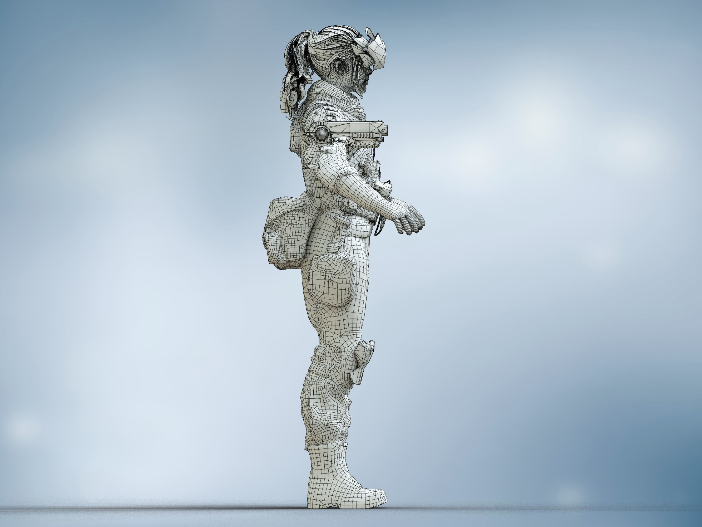 3D model Sci Fi Medic Soldier VR / AR / low-poly rigged | CGTrader