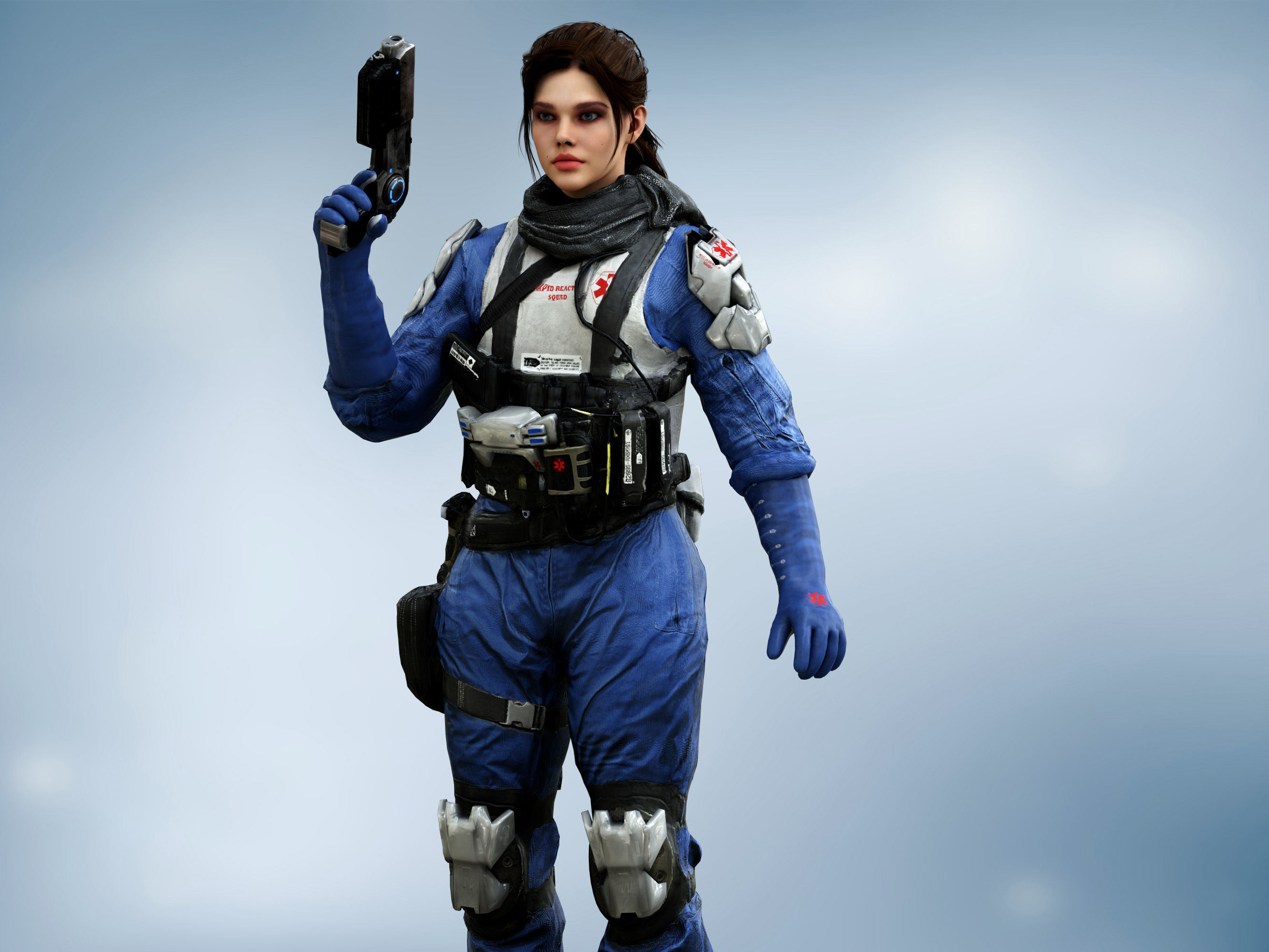 3D model Sci Fi Medic Soldier VR / AR / low-poly rigged | CGTrader