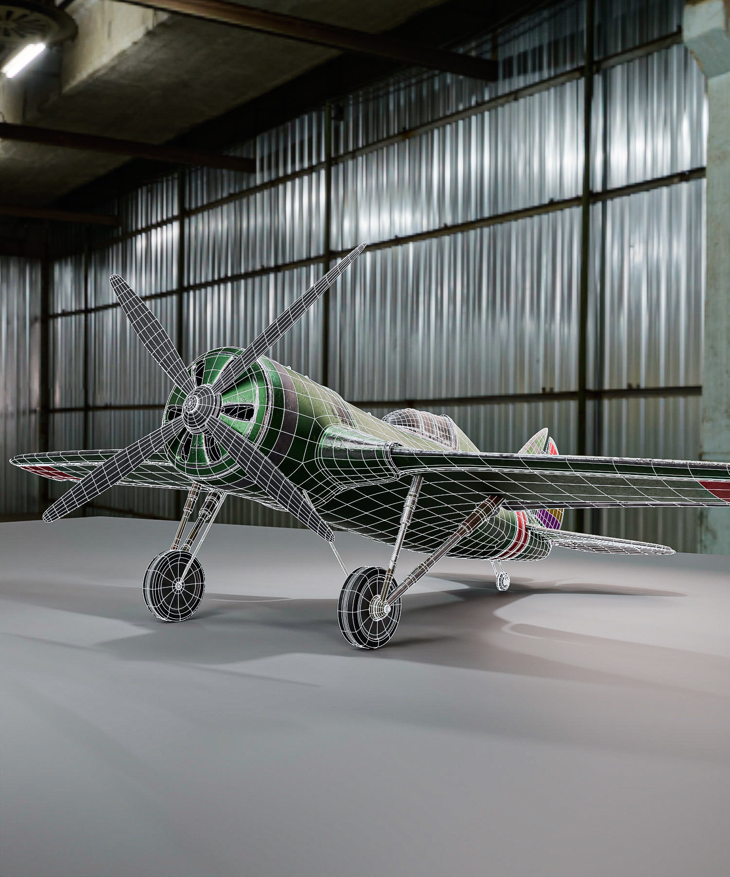 Plane toy airplane in hangar free VR / AR / low-poly 3D model | CGTrader