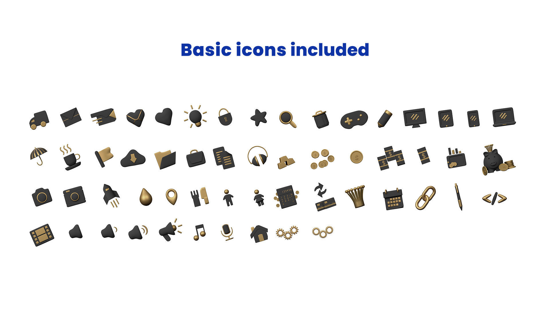 3D model 333 cartoon lowpoly 3D icons VR / AR / low-poly | CGTrader