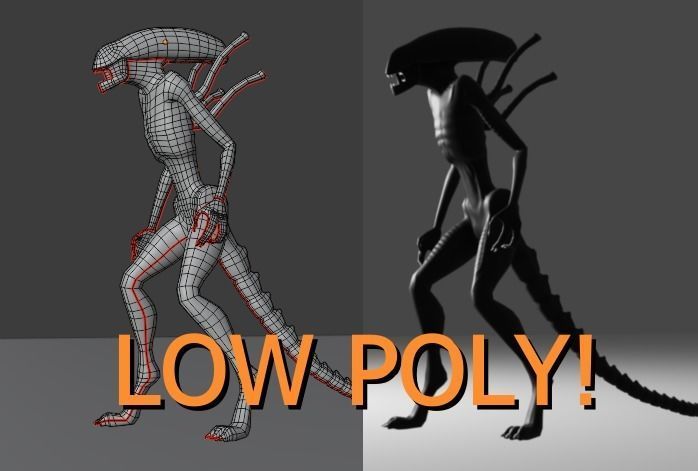 3D model Xenomorph Alien VR / AR / low-poly | CGTrader