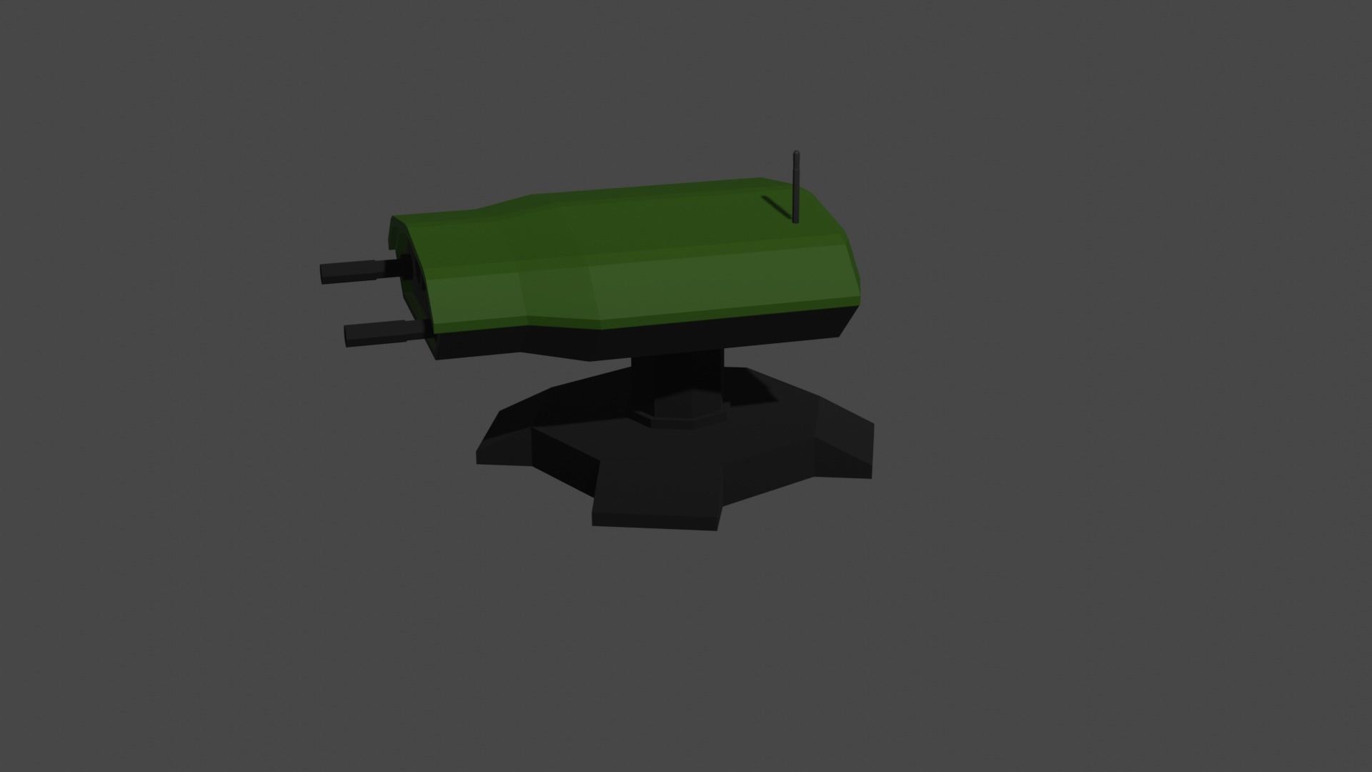 Low Poly Turret Robot Free Vr Ar Low Poly 3d Model Cgtrader