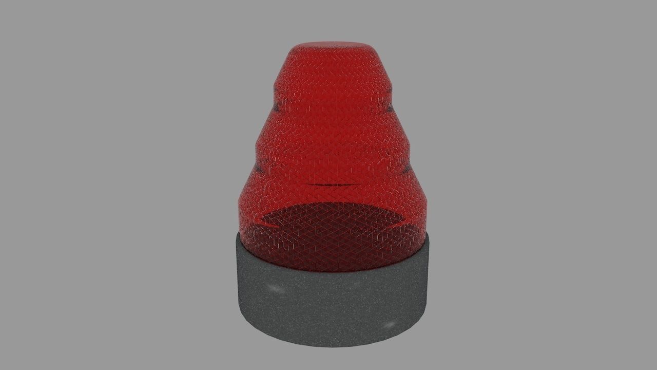 Animated Red Warning Light 3D model | CGTrader