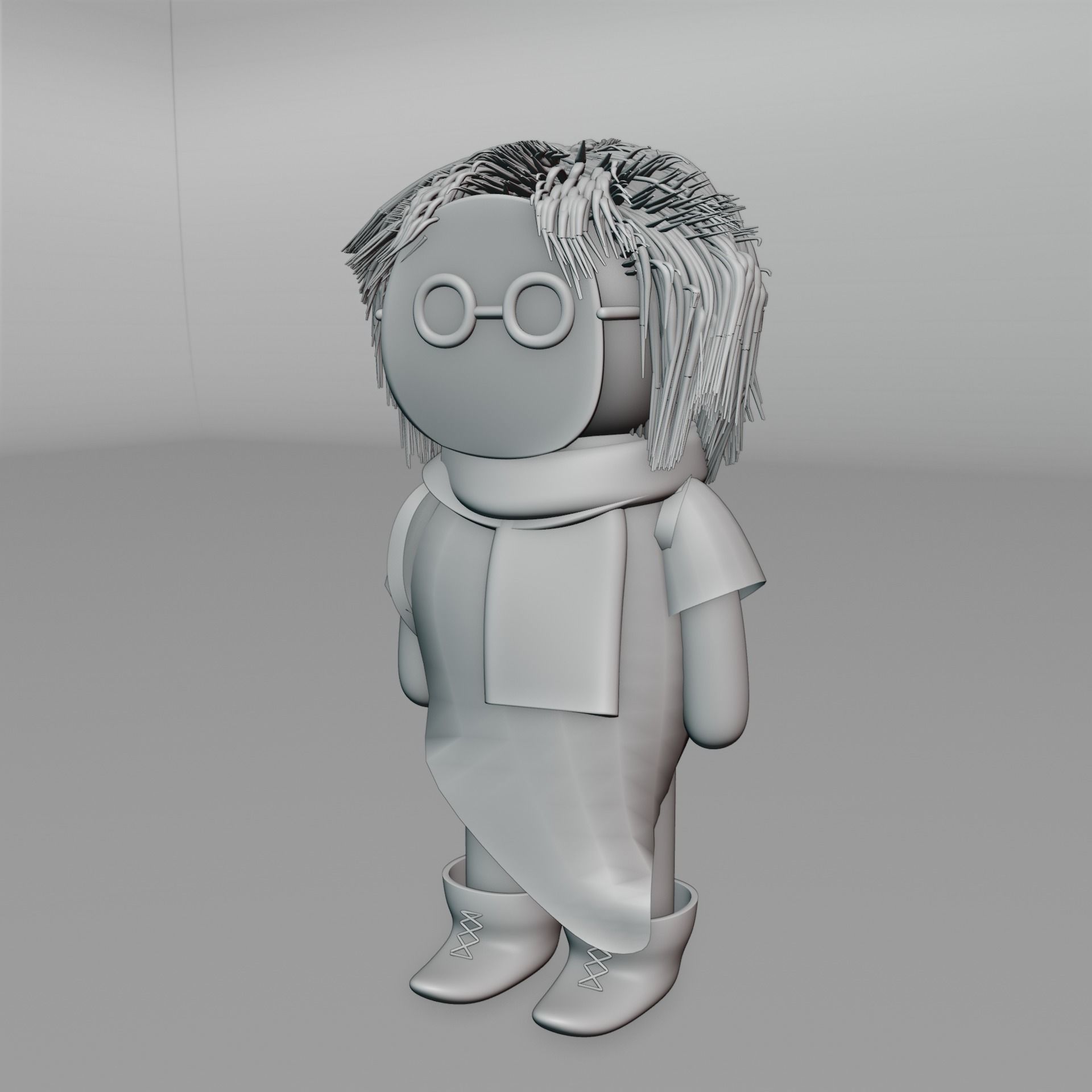 3D model Little Traveler Character design VR / AR / low-poly | CGTrader