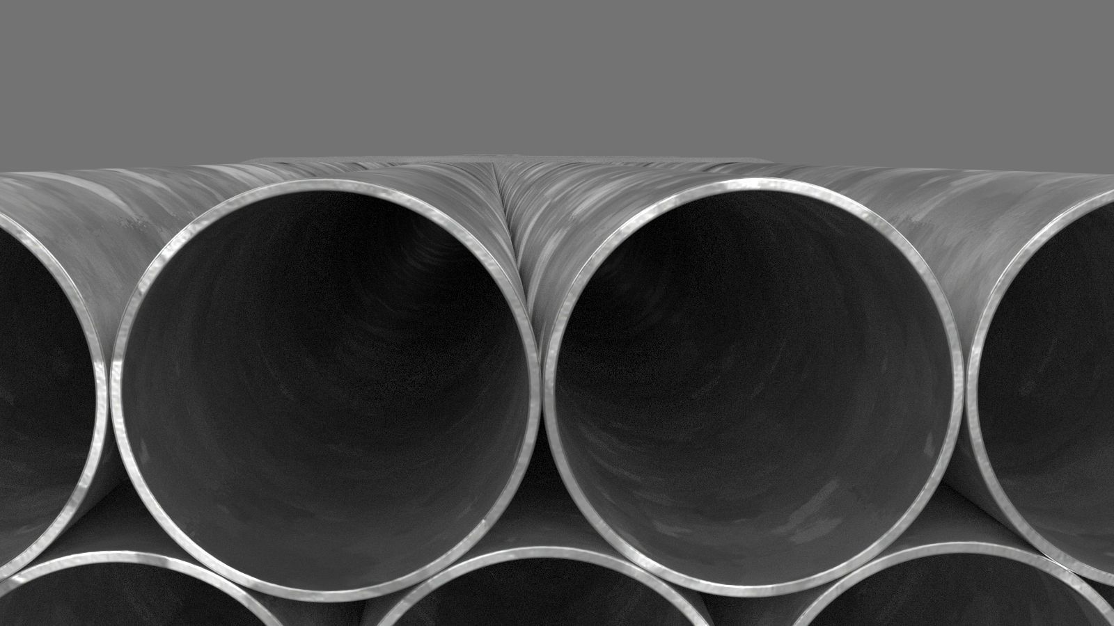 GI pipe bundle free 3D model | CGTrader