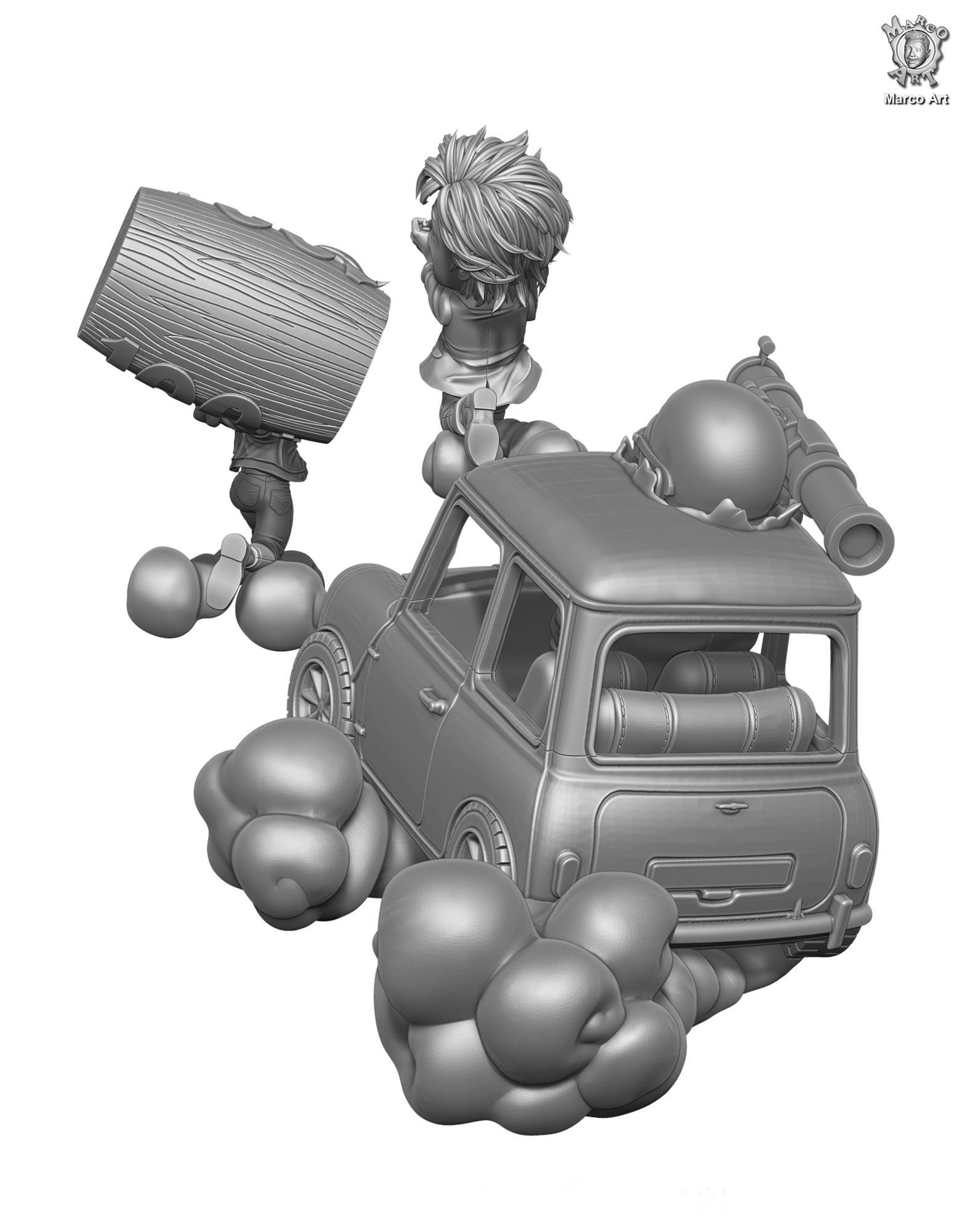 Q City Hunter stl file 3D model 3D printable | CGTrader