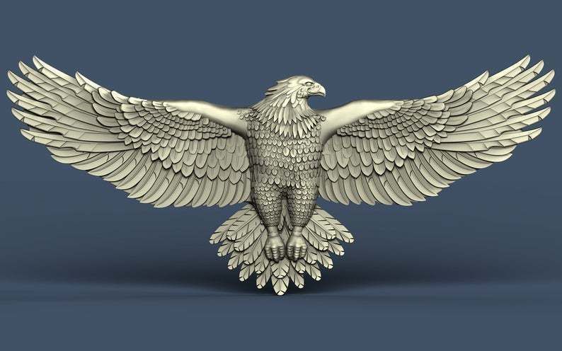 American eagle 3D STL Model for Machine Relief 3D model | CGTrader