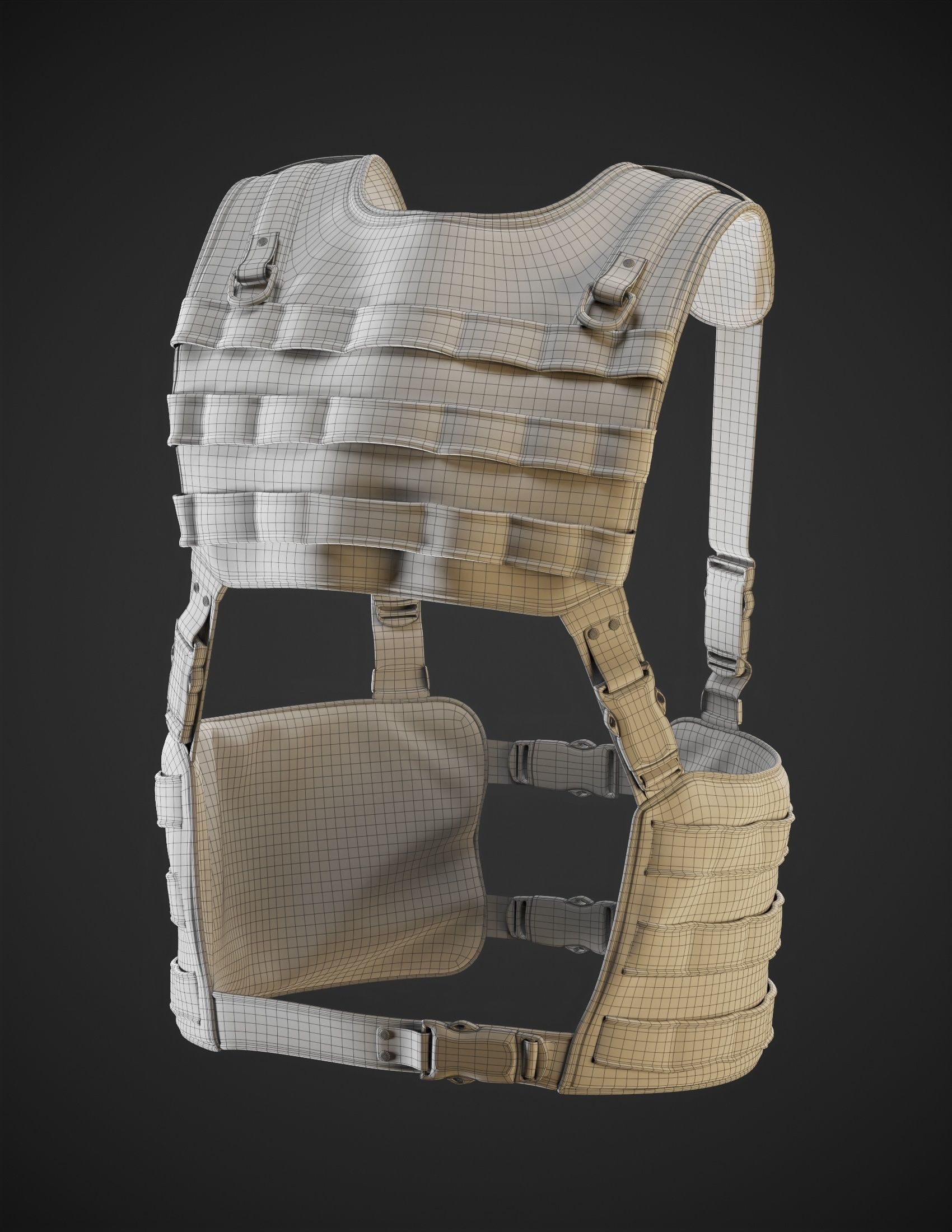 3D model Military Props Vol 03 Chest Rigs Collection VR / AR / low-poly ...