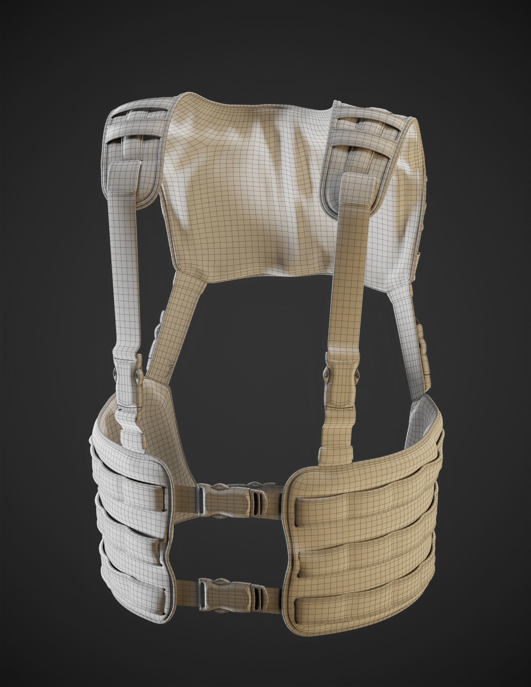 3D model Military Props Vol 03 Chest Rigs Collection VR / AR / low-poly ...