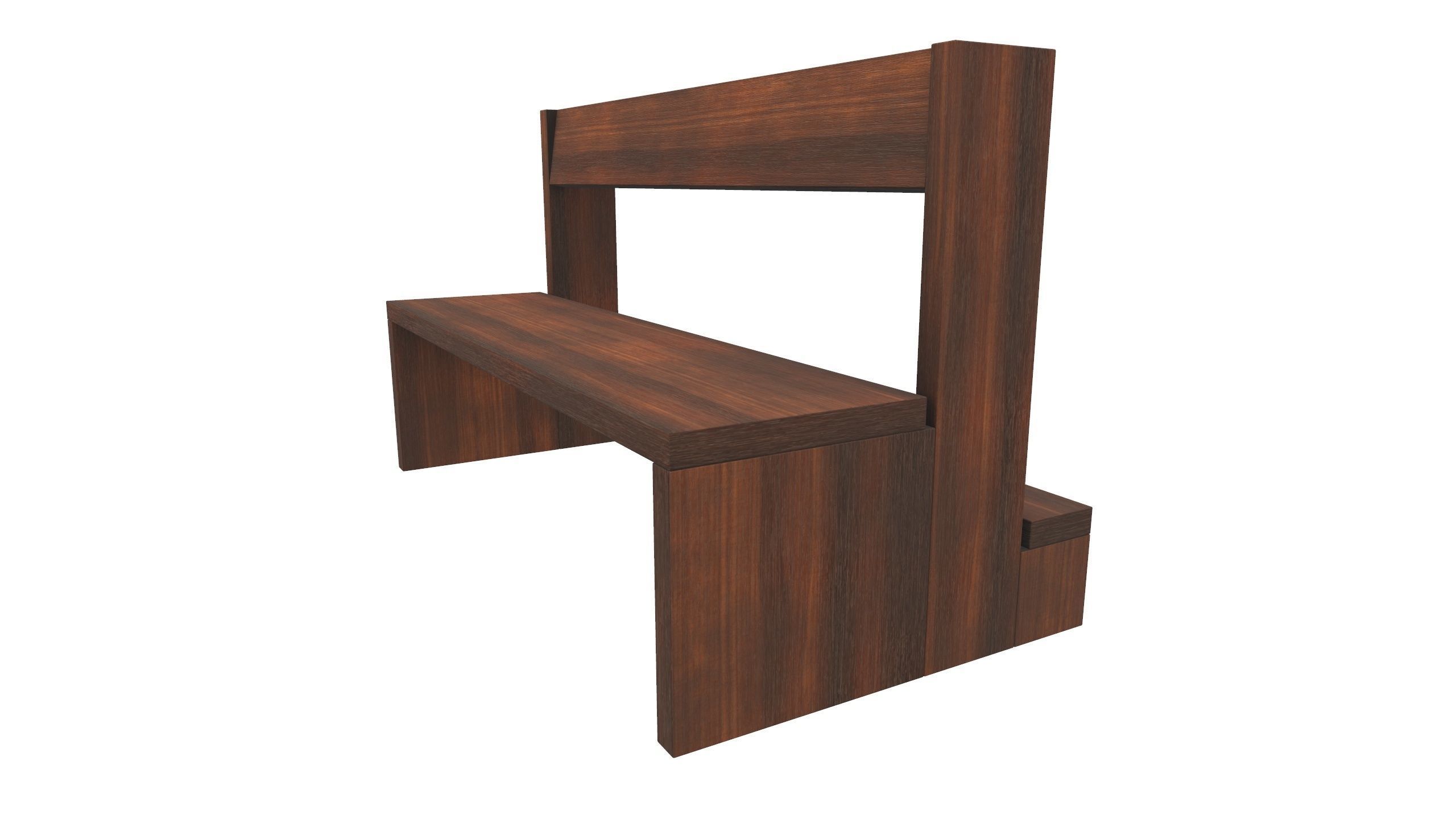 3D model Church Bench 3D Model AR VR VR / AR / low-poly | CGTrader