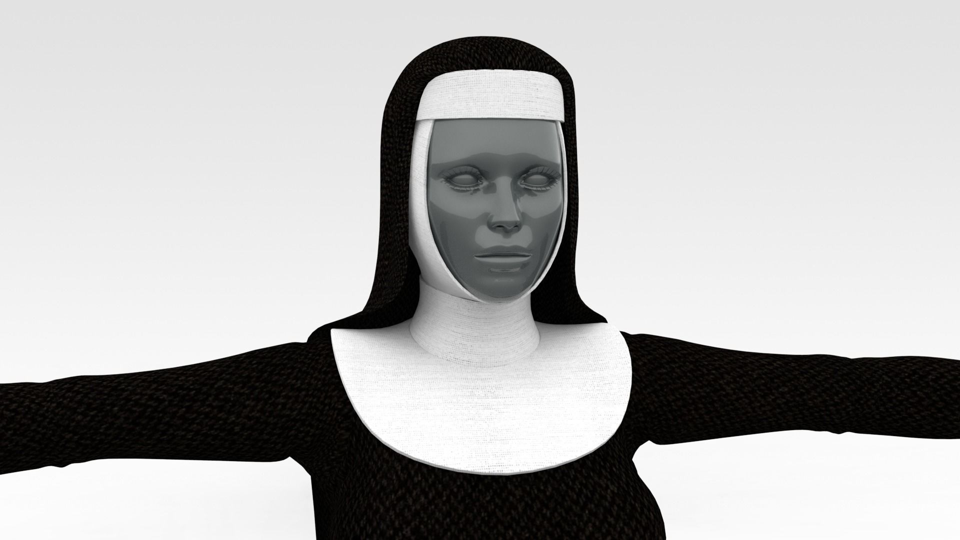 Nun Veil 3D model | CGTrader