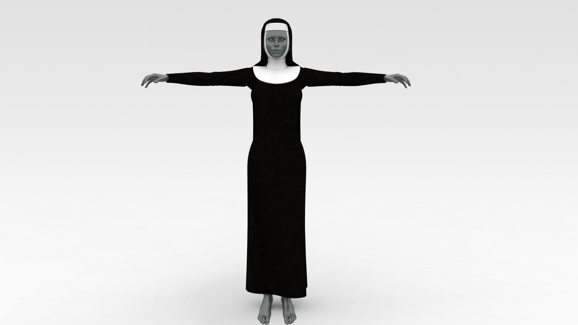 Nun Veil 3D model | CGTrader