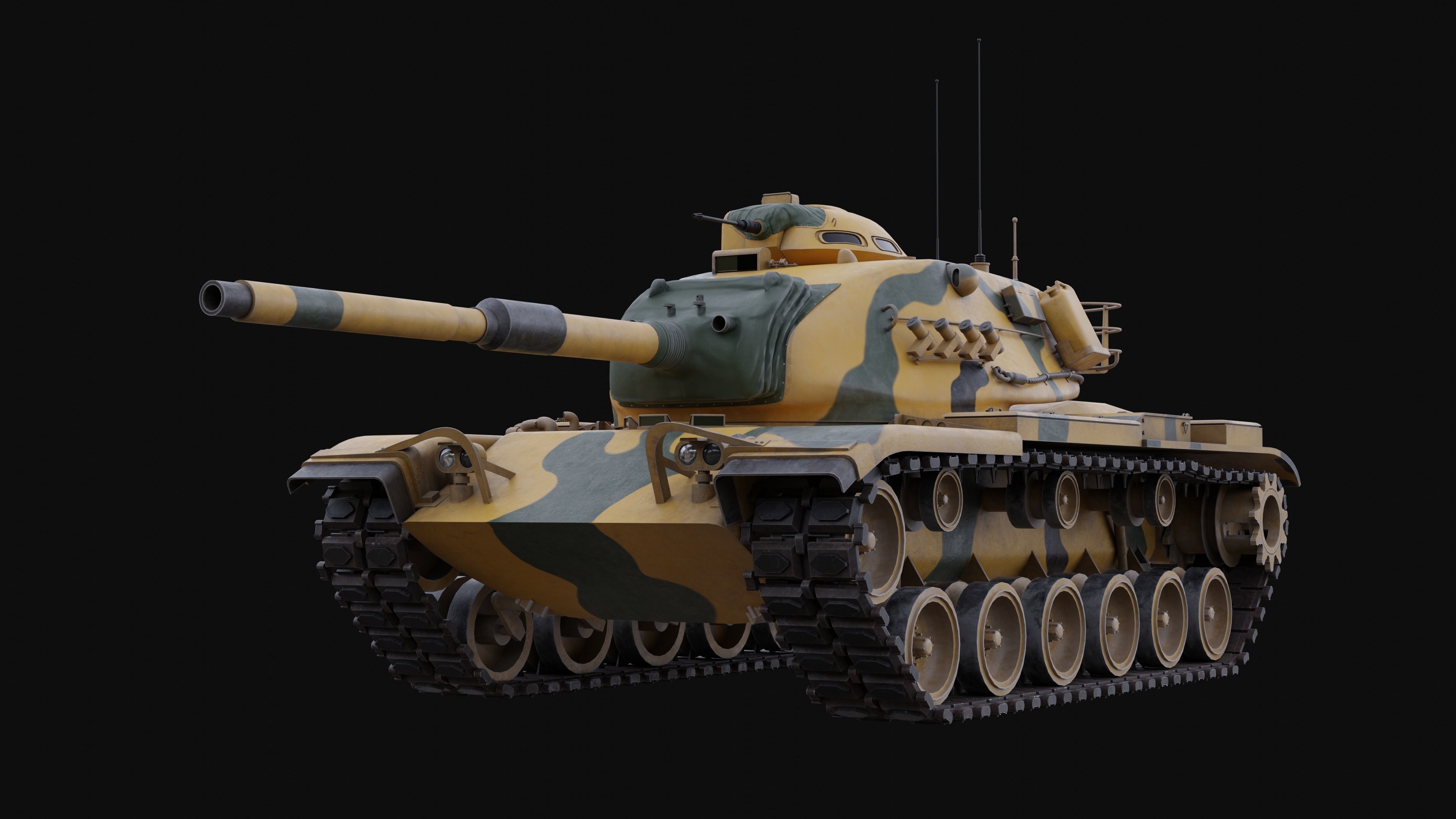 M60A3 Patton - Desert Camo 3D model | CGTrader